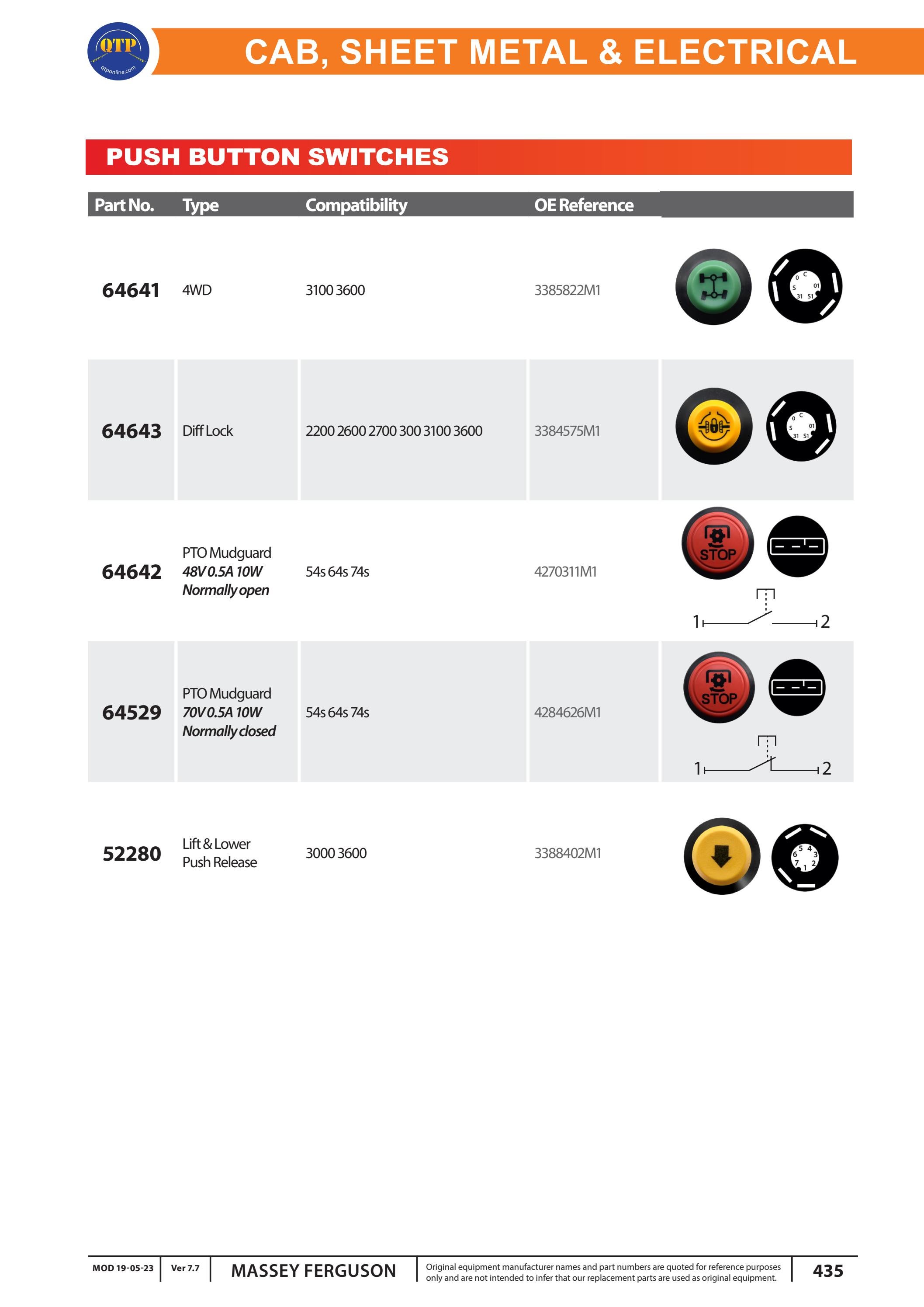 QTP Massey Ferguson Part Catalogue by Quality Tractor Parts - Issuu
