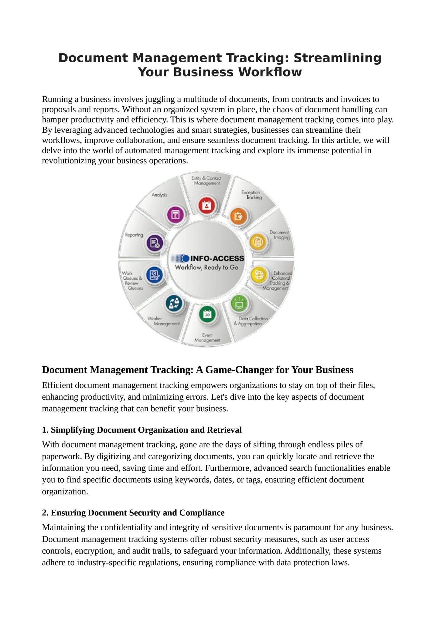 Document Management Tracking: Streamlining Your Business Workflow by ...