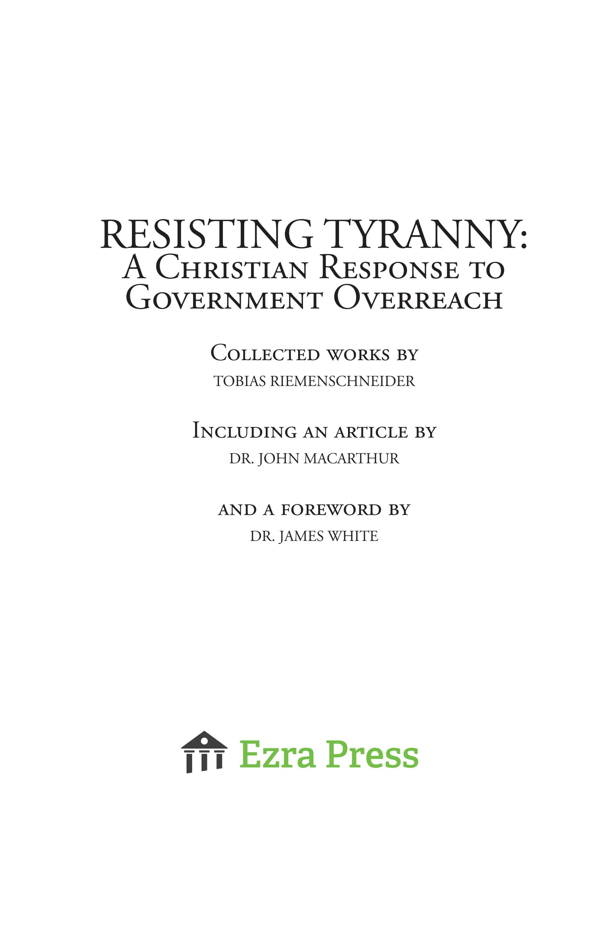 Resisting Tyranny Preview by ezrainstitute - Issuu