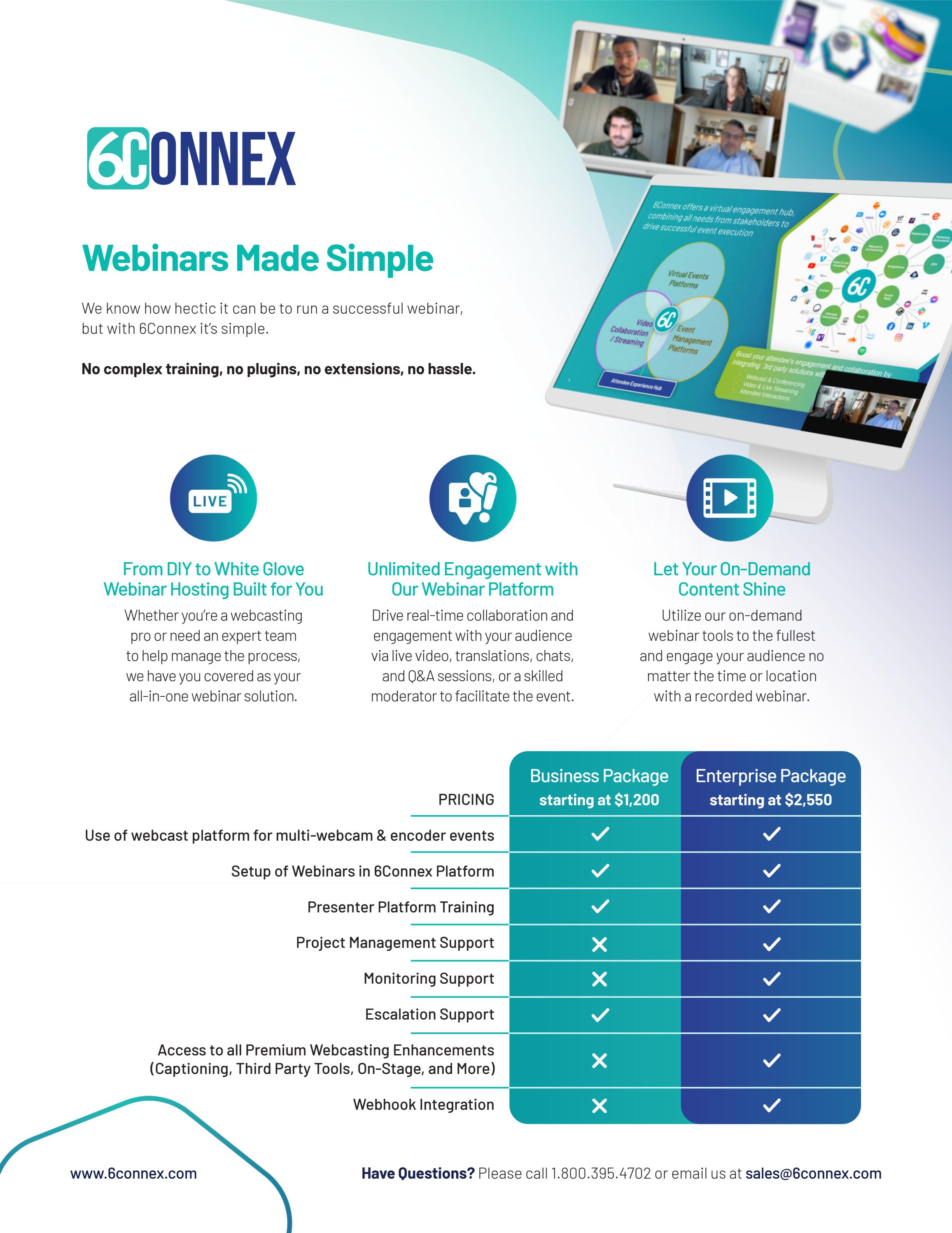 6Connex Webinars: Webinars Made Simple by 6CONNEX - Issuu