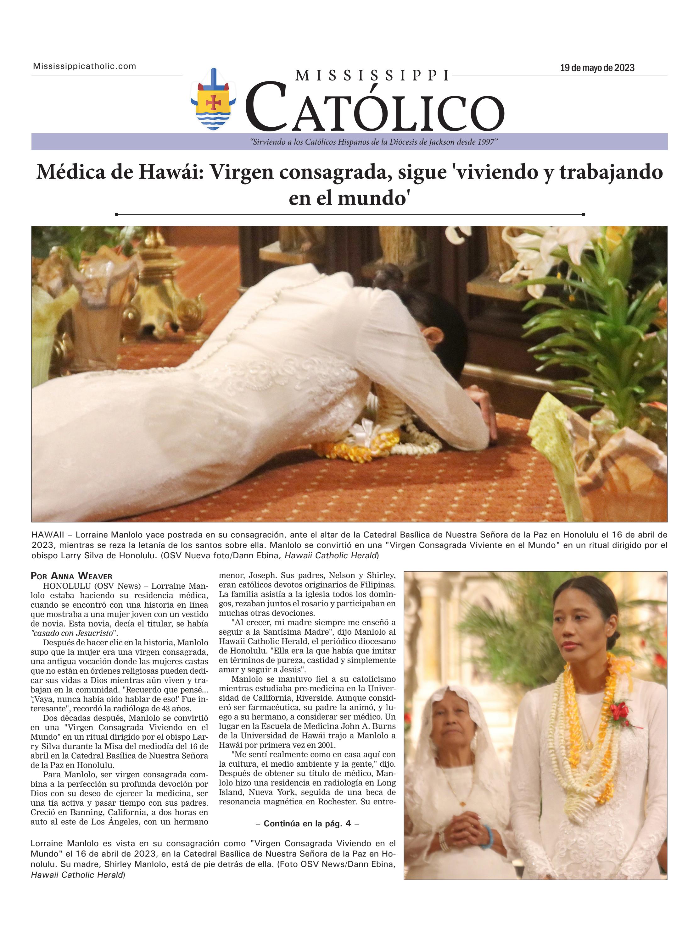 MS Católico 19 de mayo, 2023 by jacksondiocese - Issuu