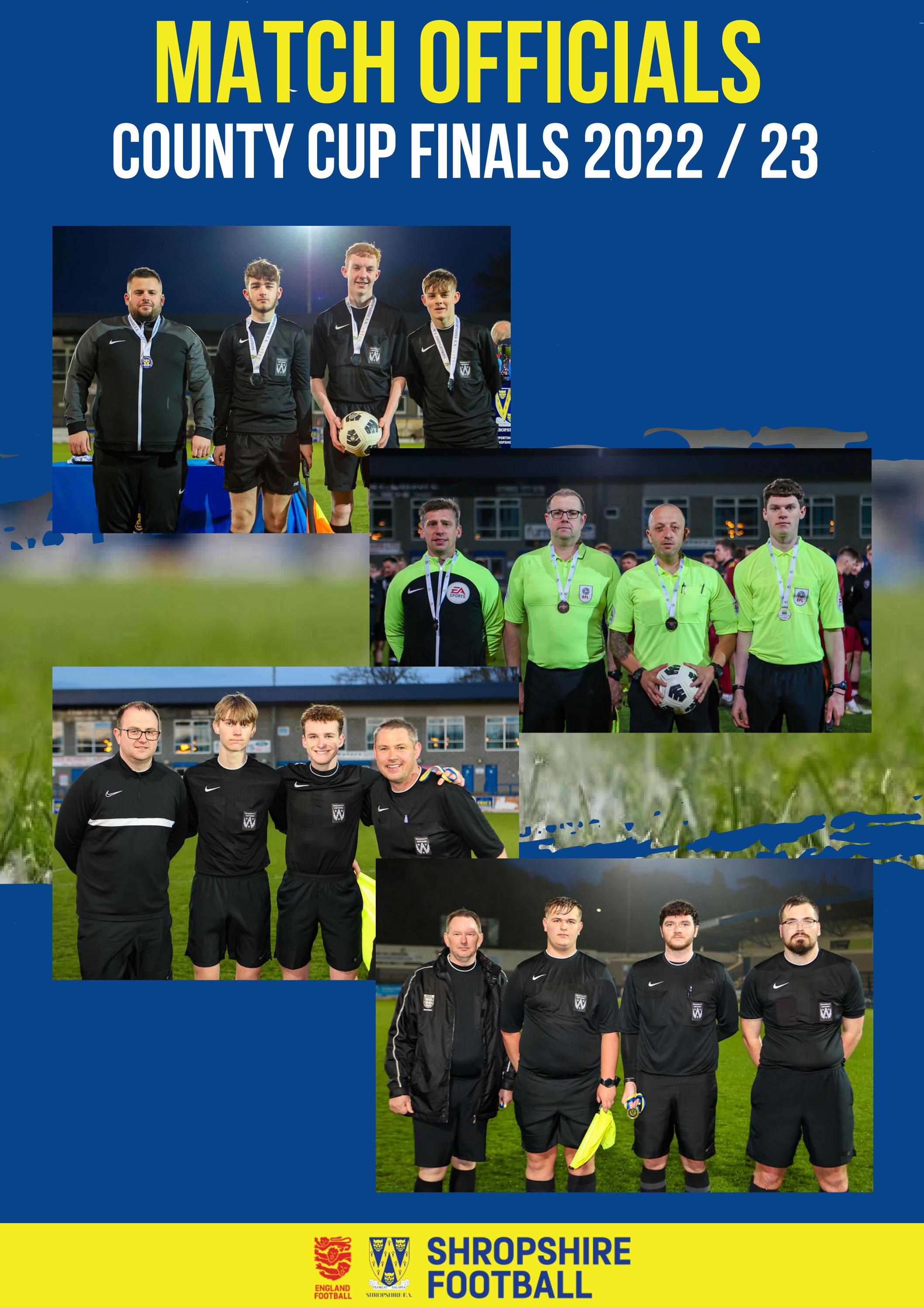 Match Officials County Cup Finals 2022 / 23 by Shropsfa - Issuu