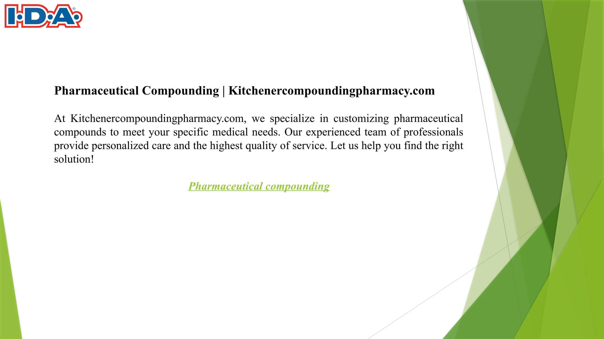 Pharmaceutical Compounding | Kitchenercompoundingpharmacy.com by kitchener - Issuu