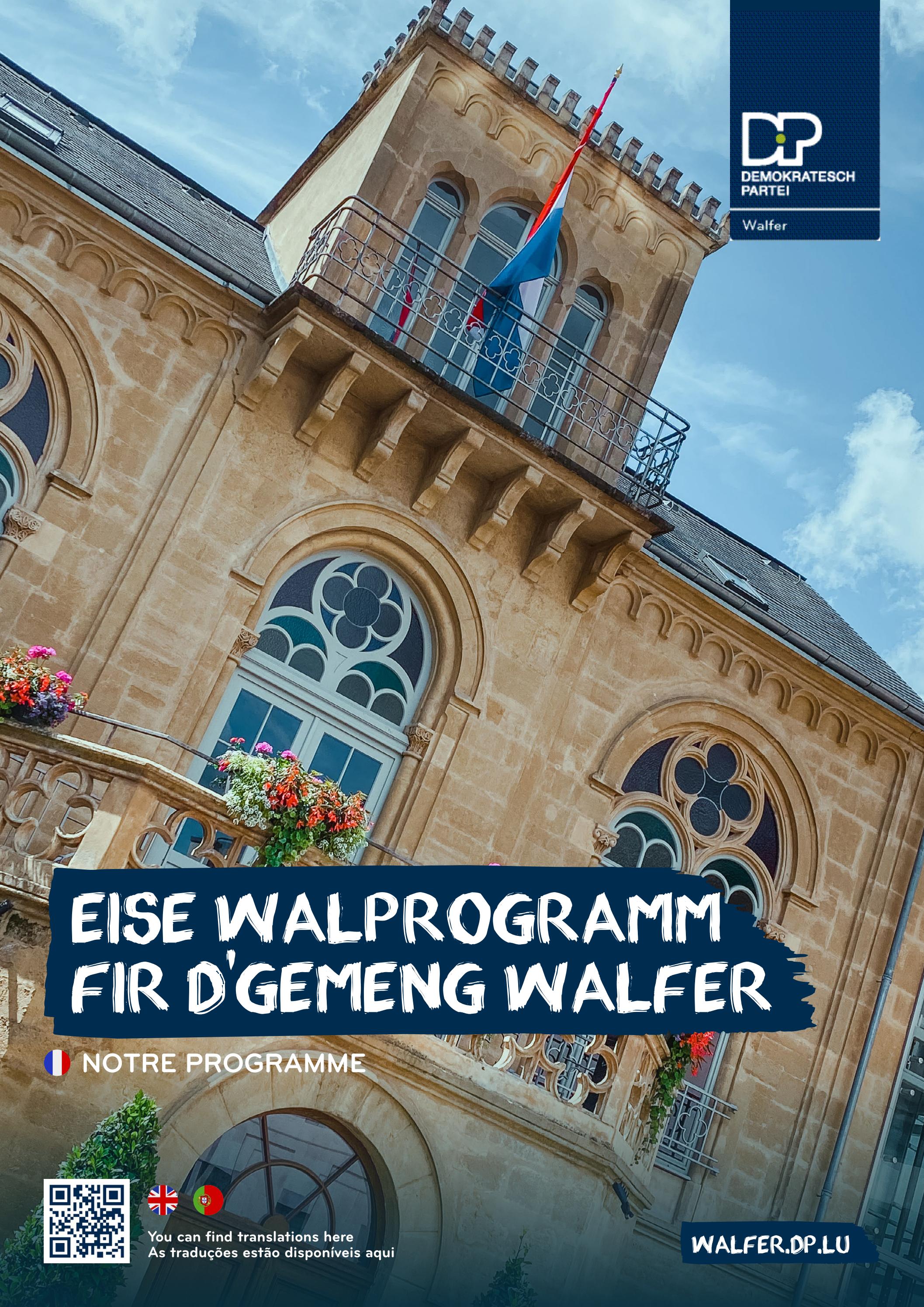 DP Walfer: Walprogramm - programme électoral by pt799 - Issuu