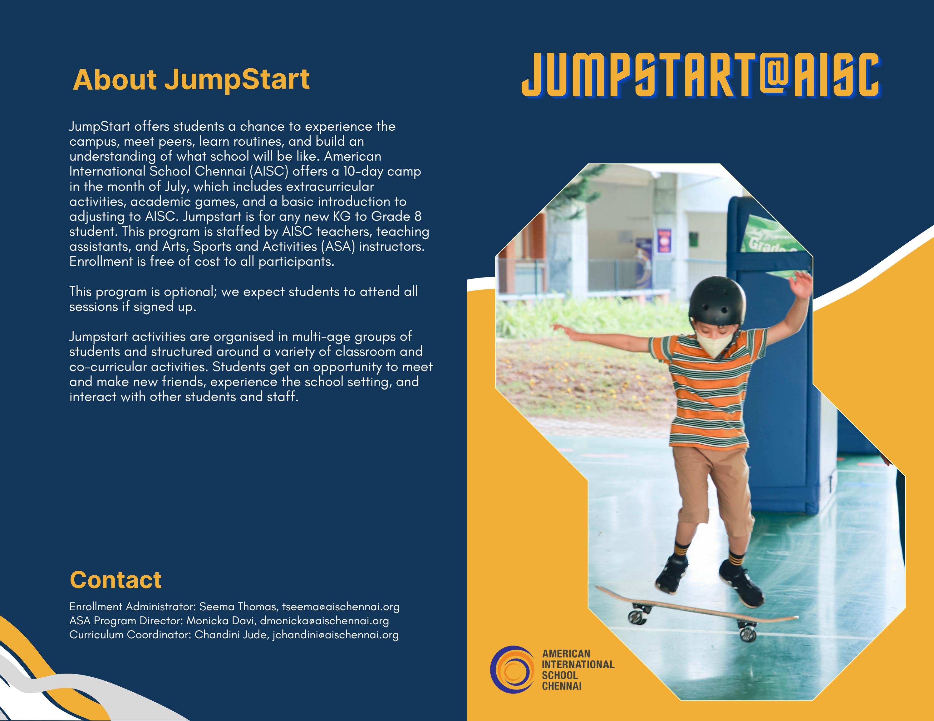Jump Start @ AISC by American International School Chennai - Issuu