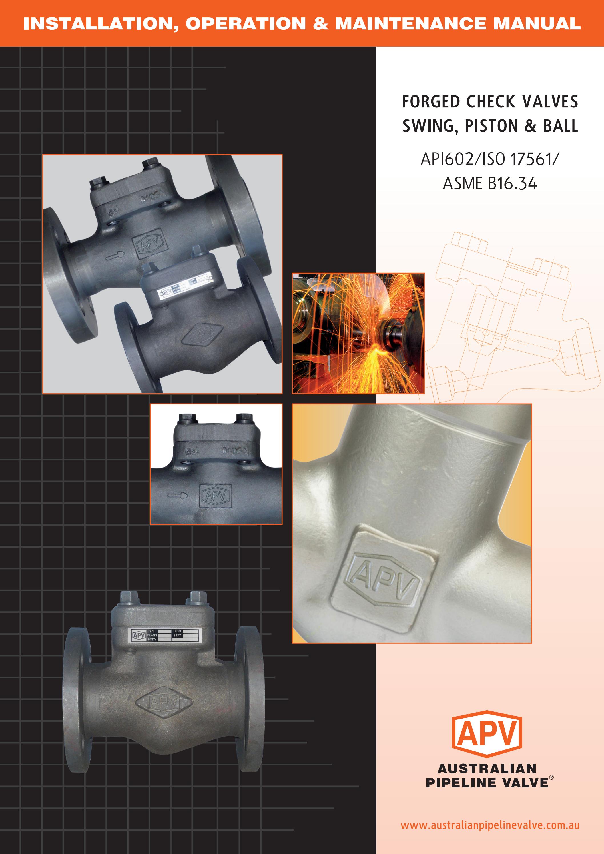 APV Check Forged IOM by Australian Valve Centre - Issuu