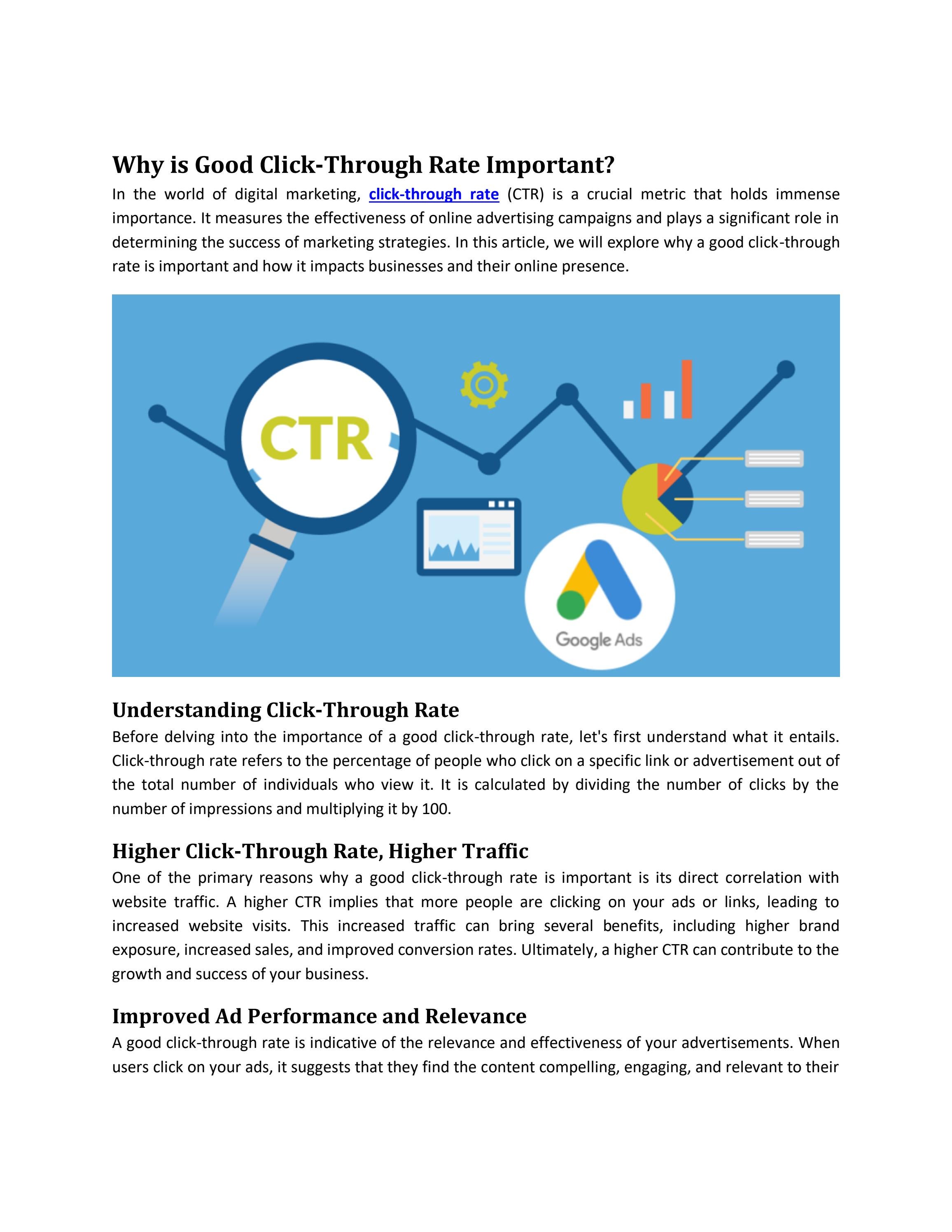 Why is Good Click-Through Rate Important? by Essays UK | The Best Essay ...