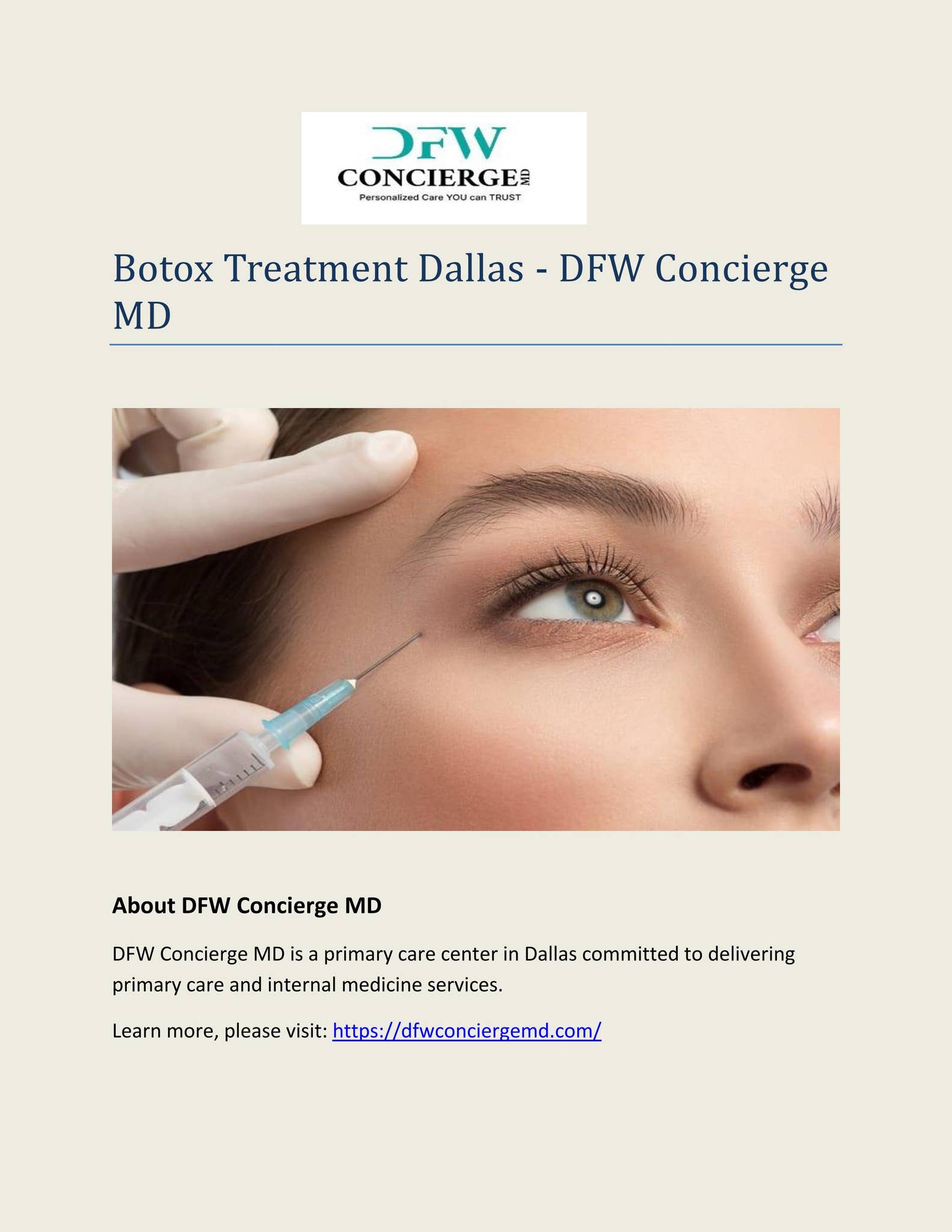 Botox Treatment Dallas, TX - DFW Concierge MD by dfwconciergemd - Issuu