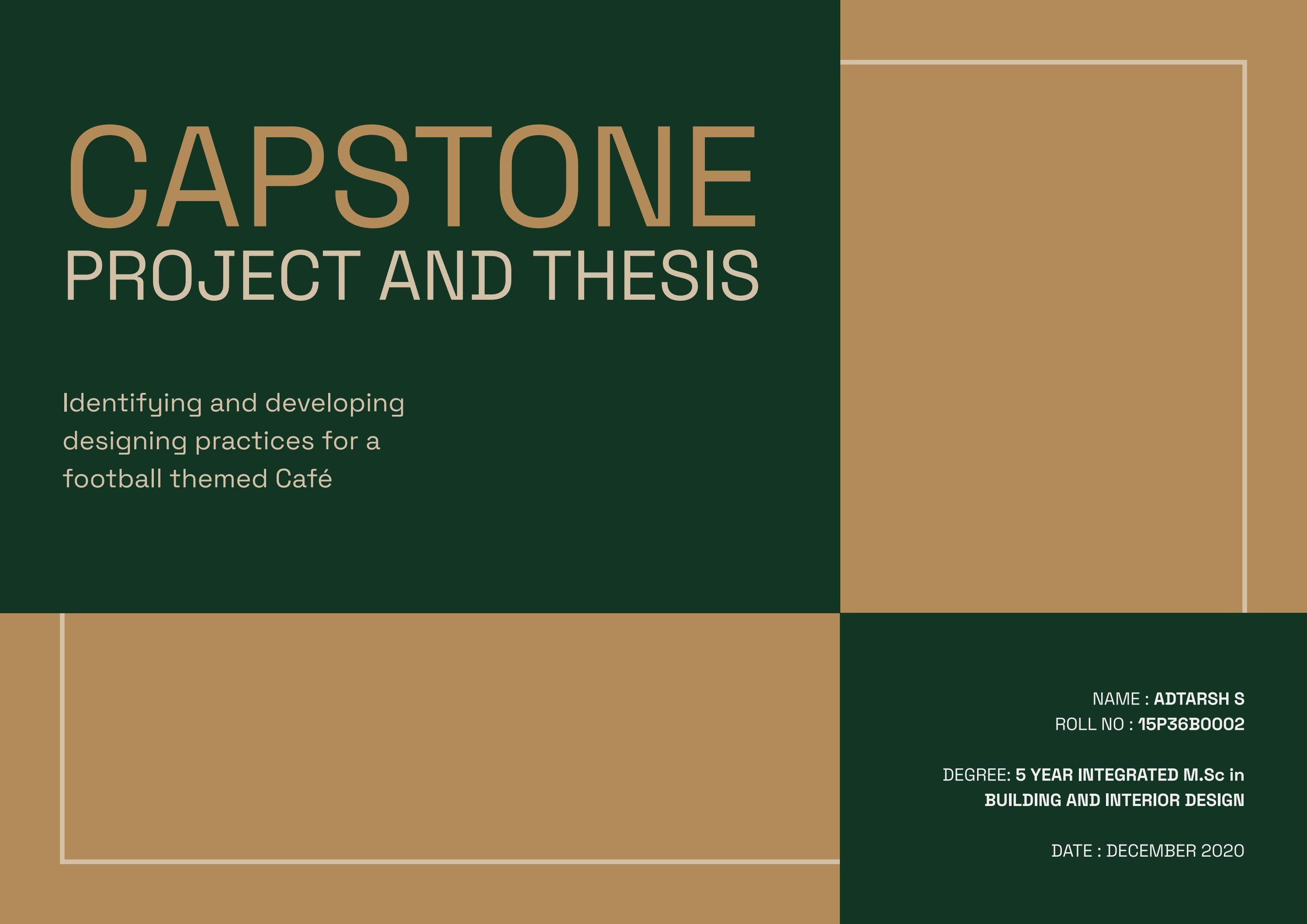 CAPSTONE PROJECT&THESIS final year design project by Adt arsh - Issuu