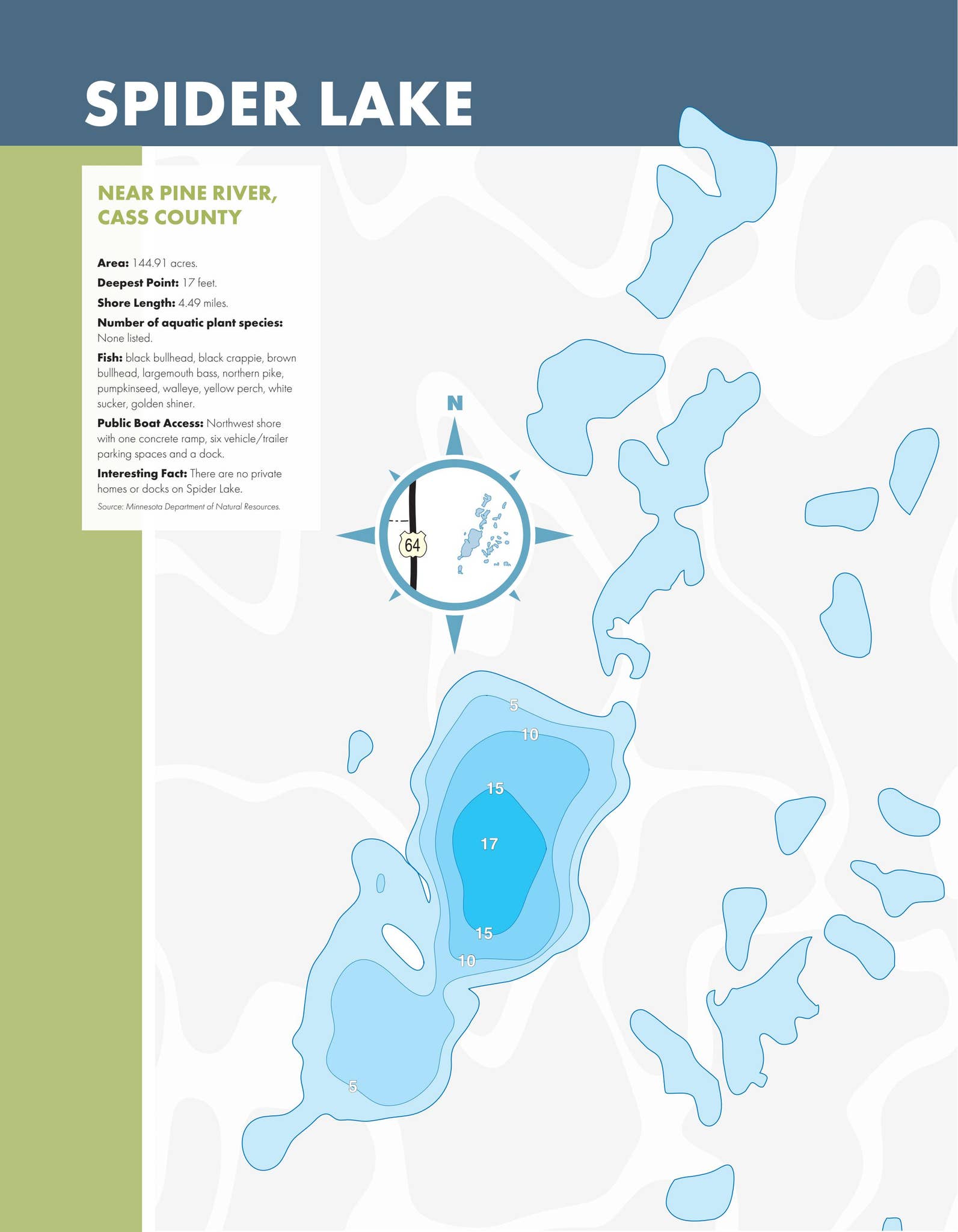 Spider Lake map - Cass County by Brainerd Dispatch and Echo Journal - Issuu