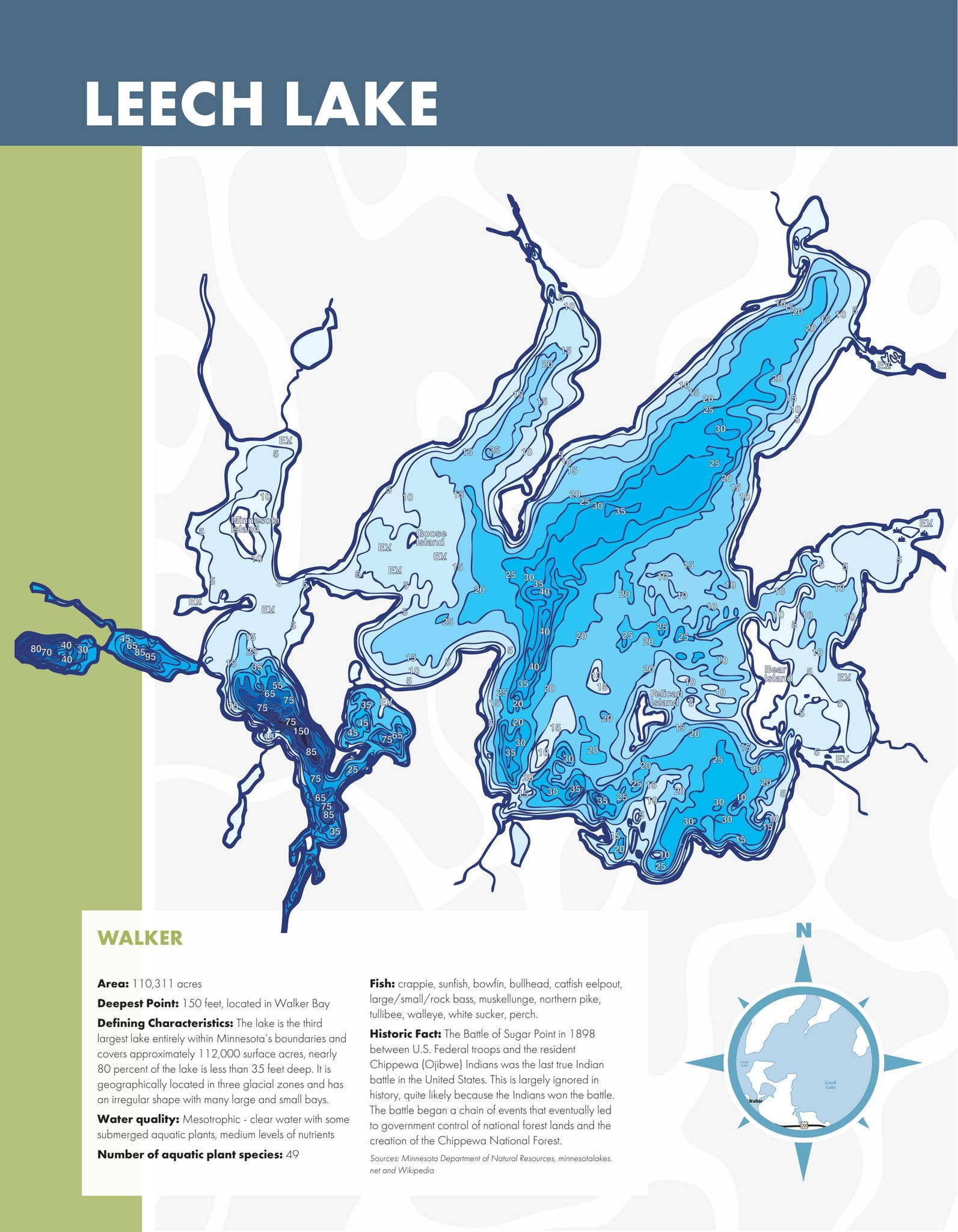 Leech Lake map - Cass County by Brainerd Dispatch and Echo Journal - Issuu