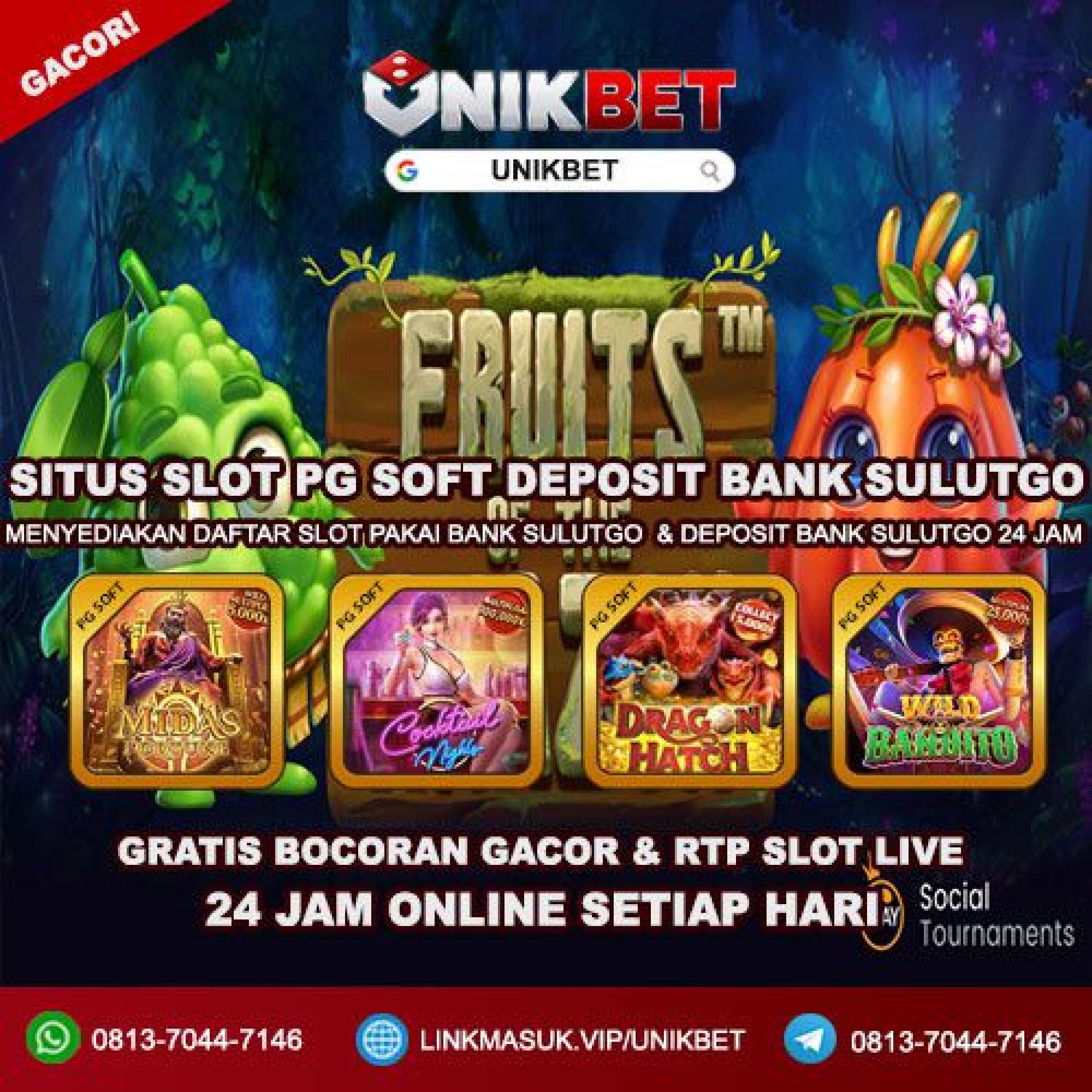 UNIKBET : Situs Slot Gacor PG Soft Deposit Bank SulutGo Terpercaya by ...