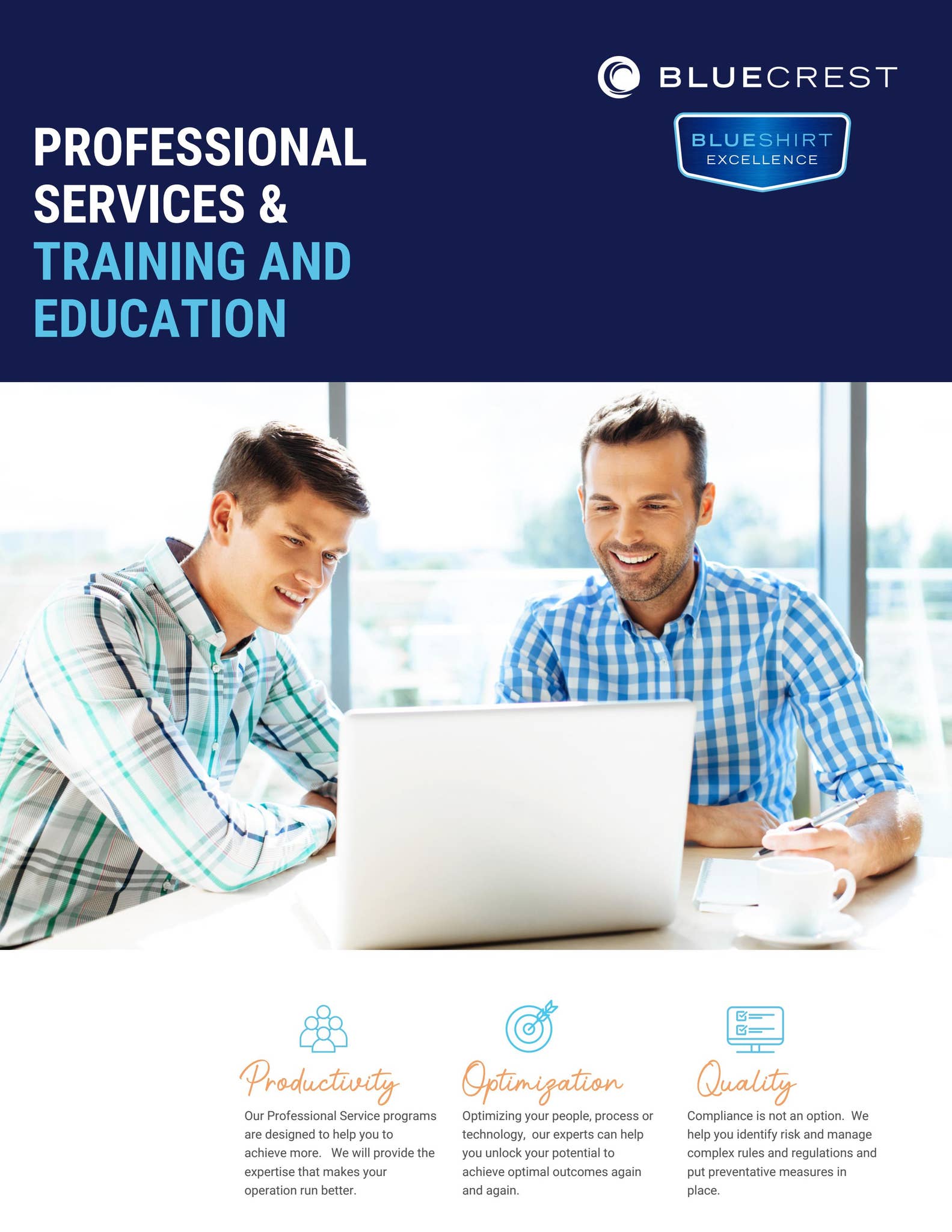 BlueCrest Professional Services & Training and Education by BlueCrest - Issuu