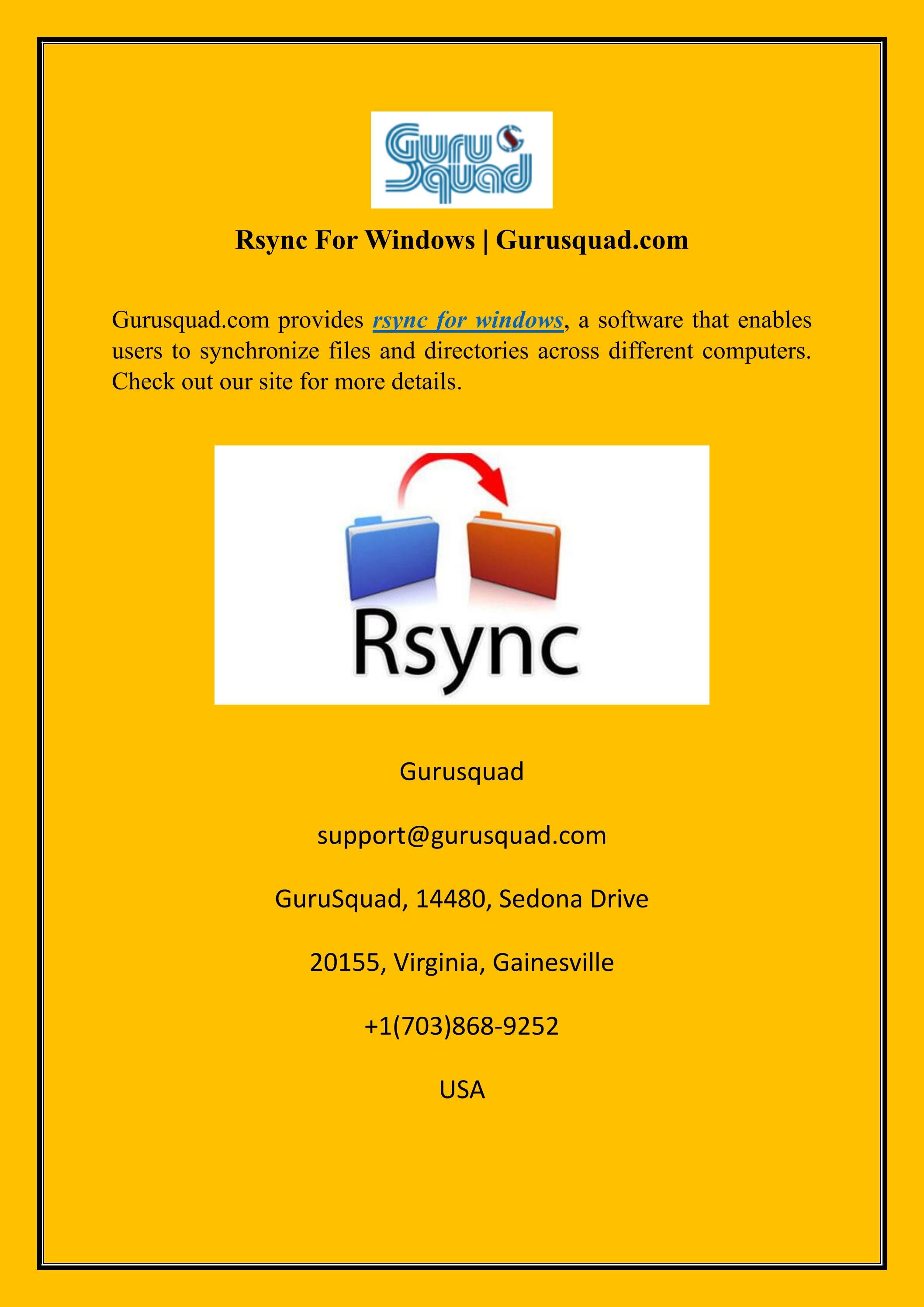 Rsync For Windows | Gurusquad.com by guru squad - Issuu