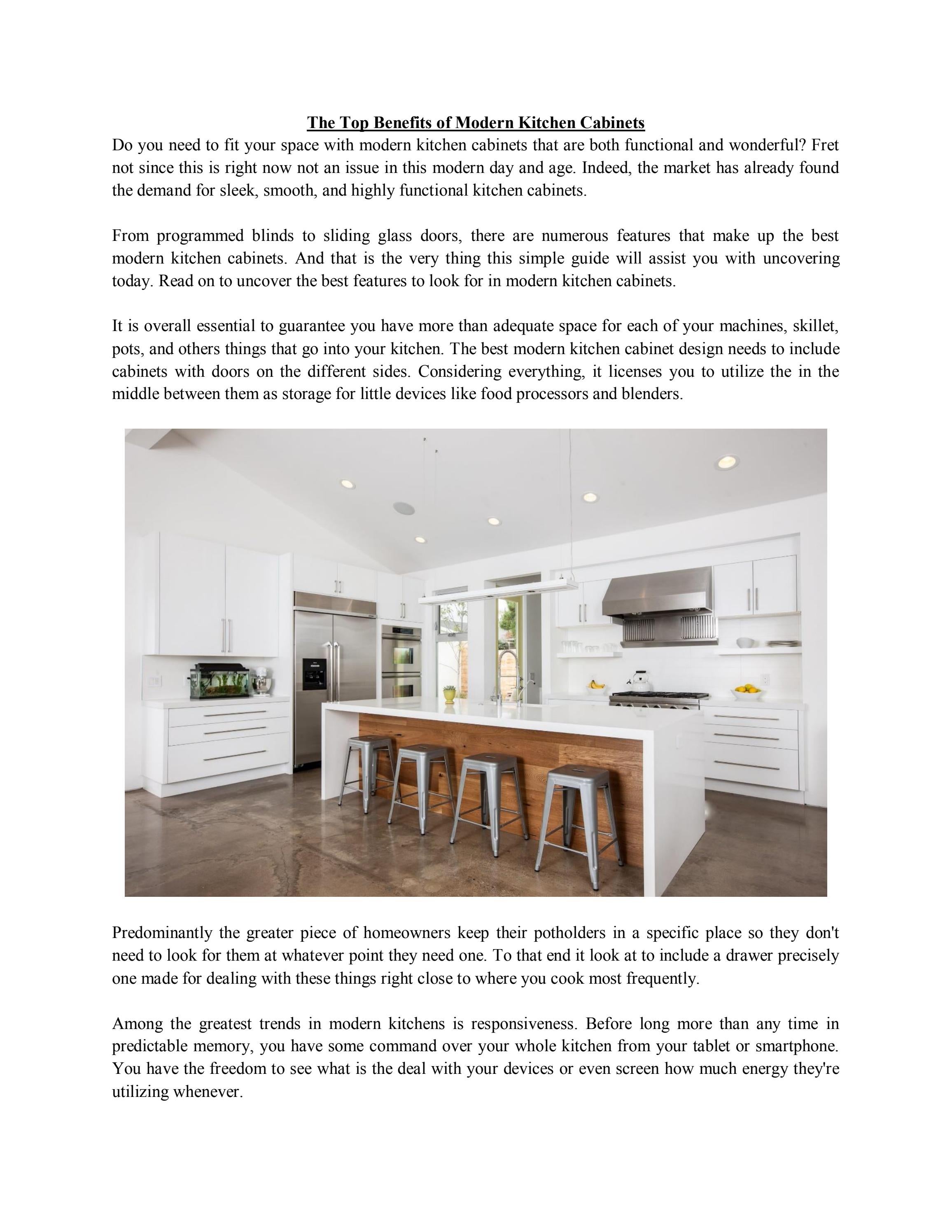 Modern Kitchen Cabinets by markalina725 - Issuu