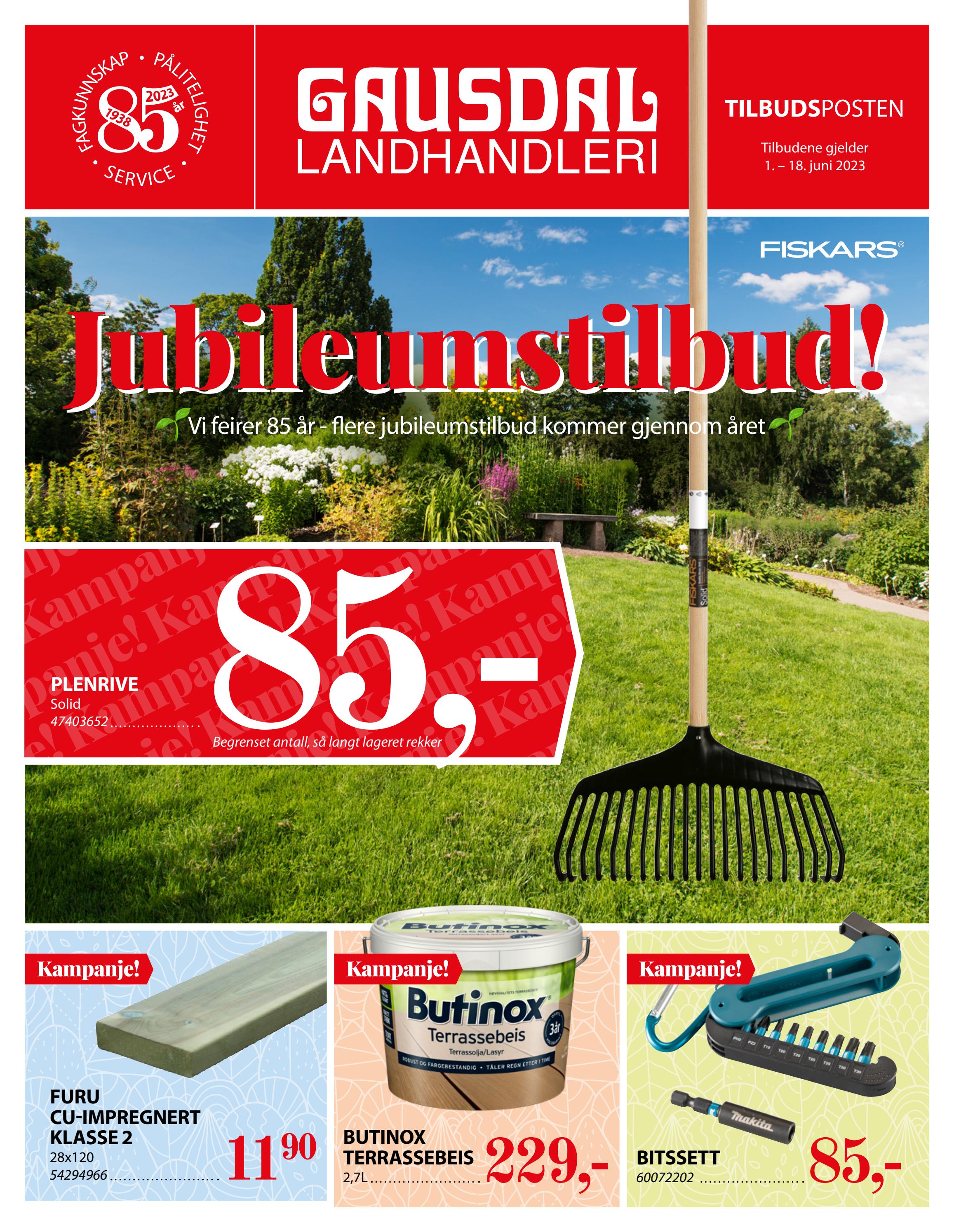 Tilbudsposten 1.-18. juni by Gausdal Landhandleri AS - Issuu