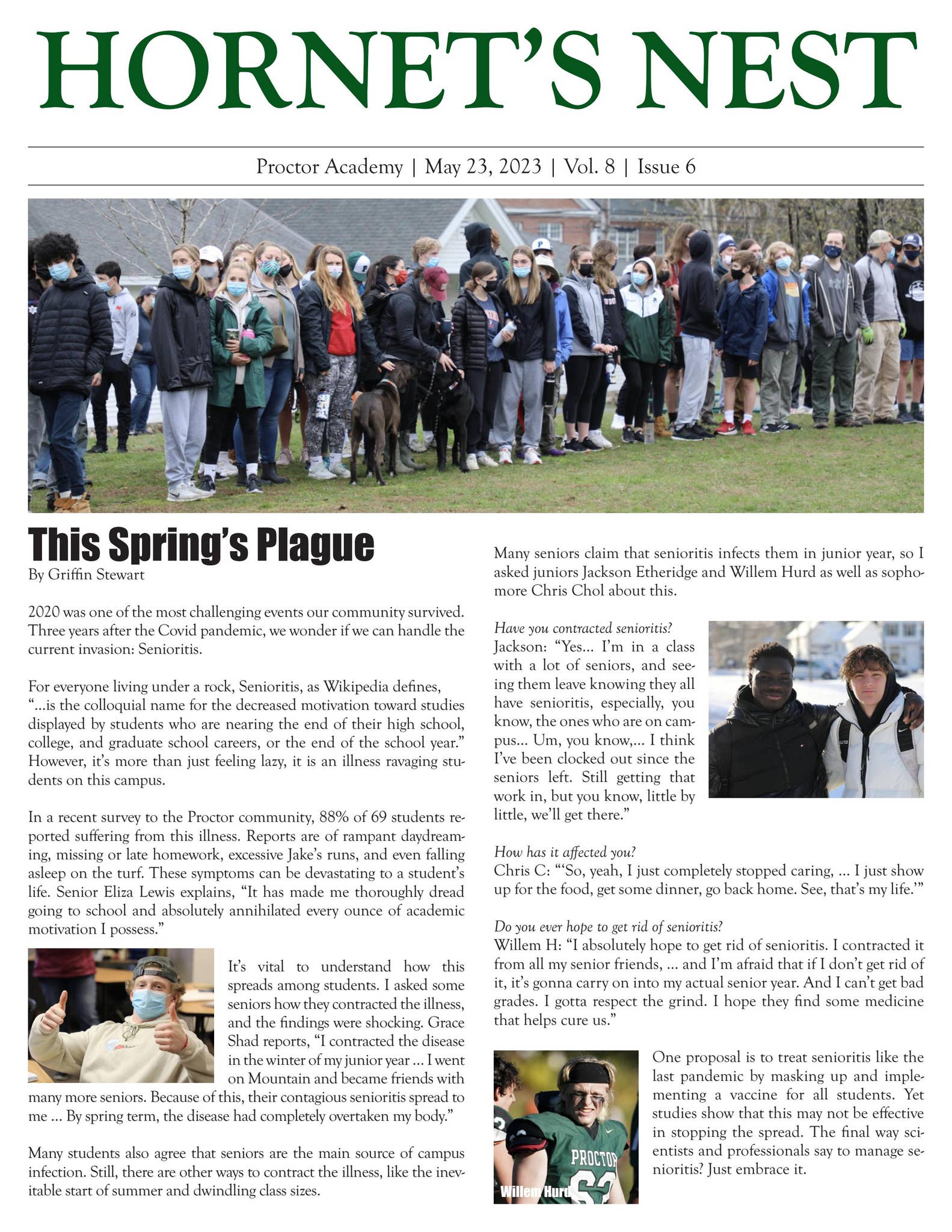 The Hornet's Nest | May 23, 2023 | Vol. 8 | Issue 6 by Proctor Academy ...