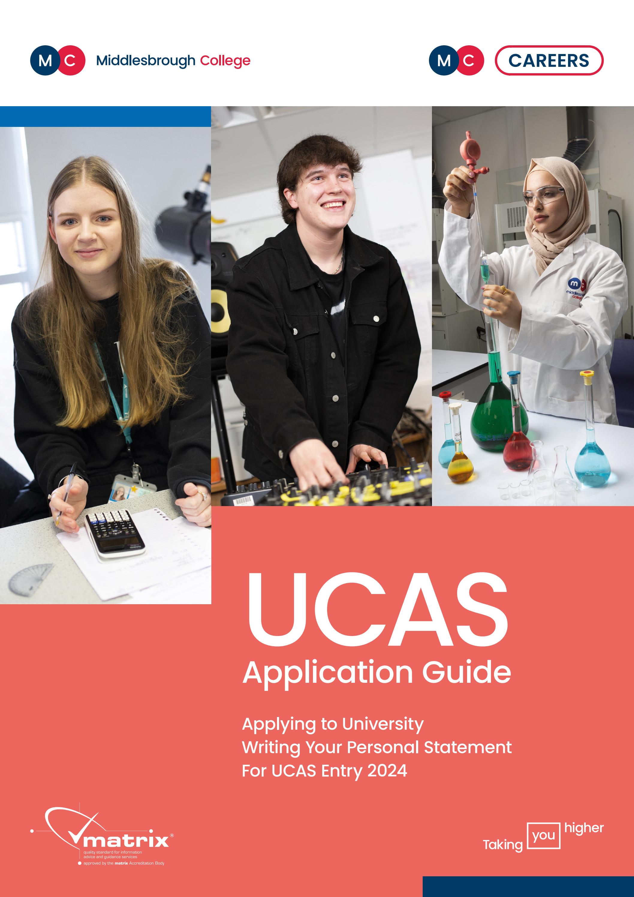 Middlesbrough College UCAS Application Guide - For Entry 2024 by ...