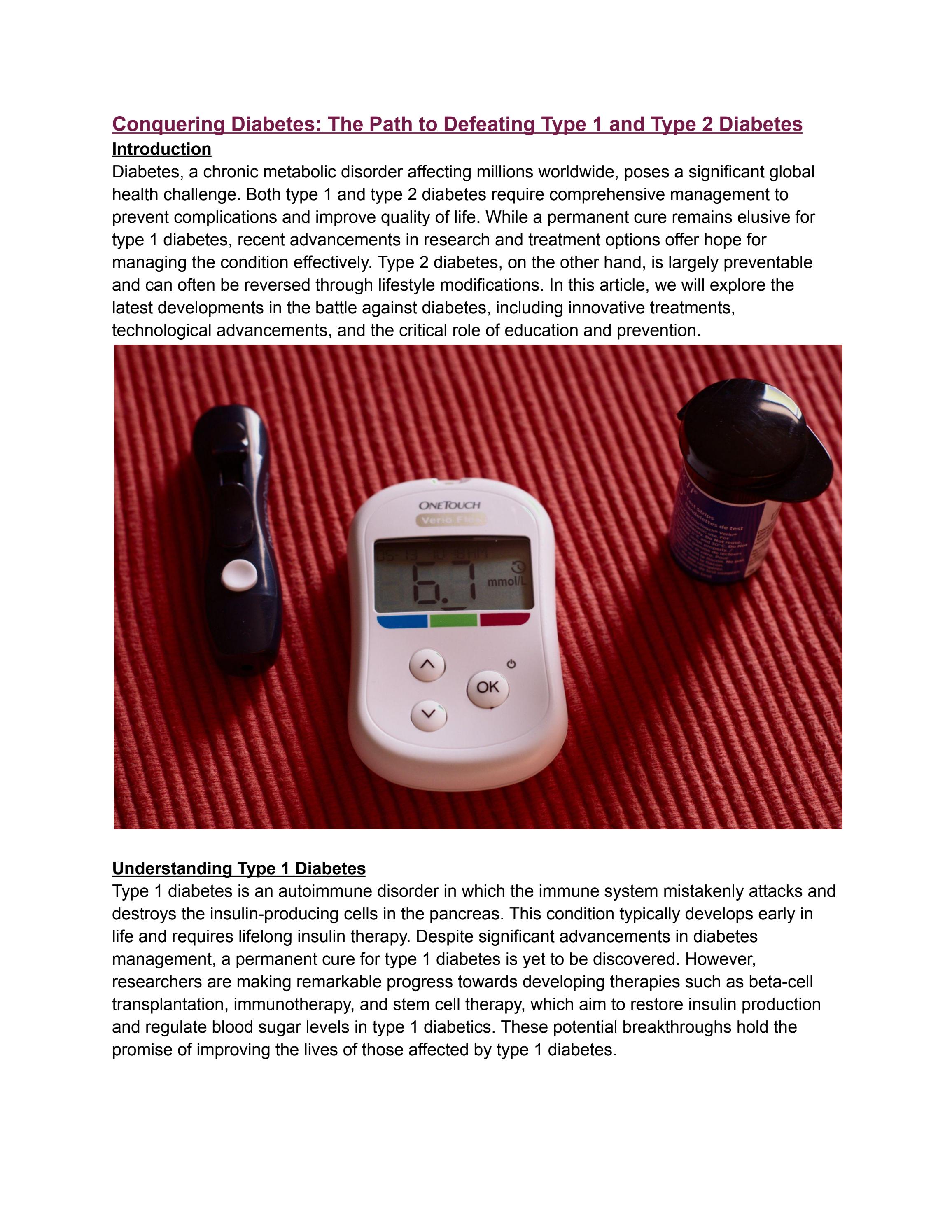 Conquering Diabetes The Path To Defeating Type 1 And Type 2 Diabetes conquering-diabetes-the-path-to-defeating-type-1-and-type-2-diabetes