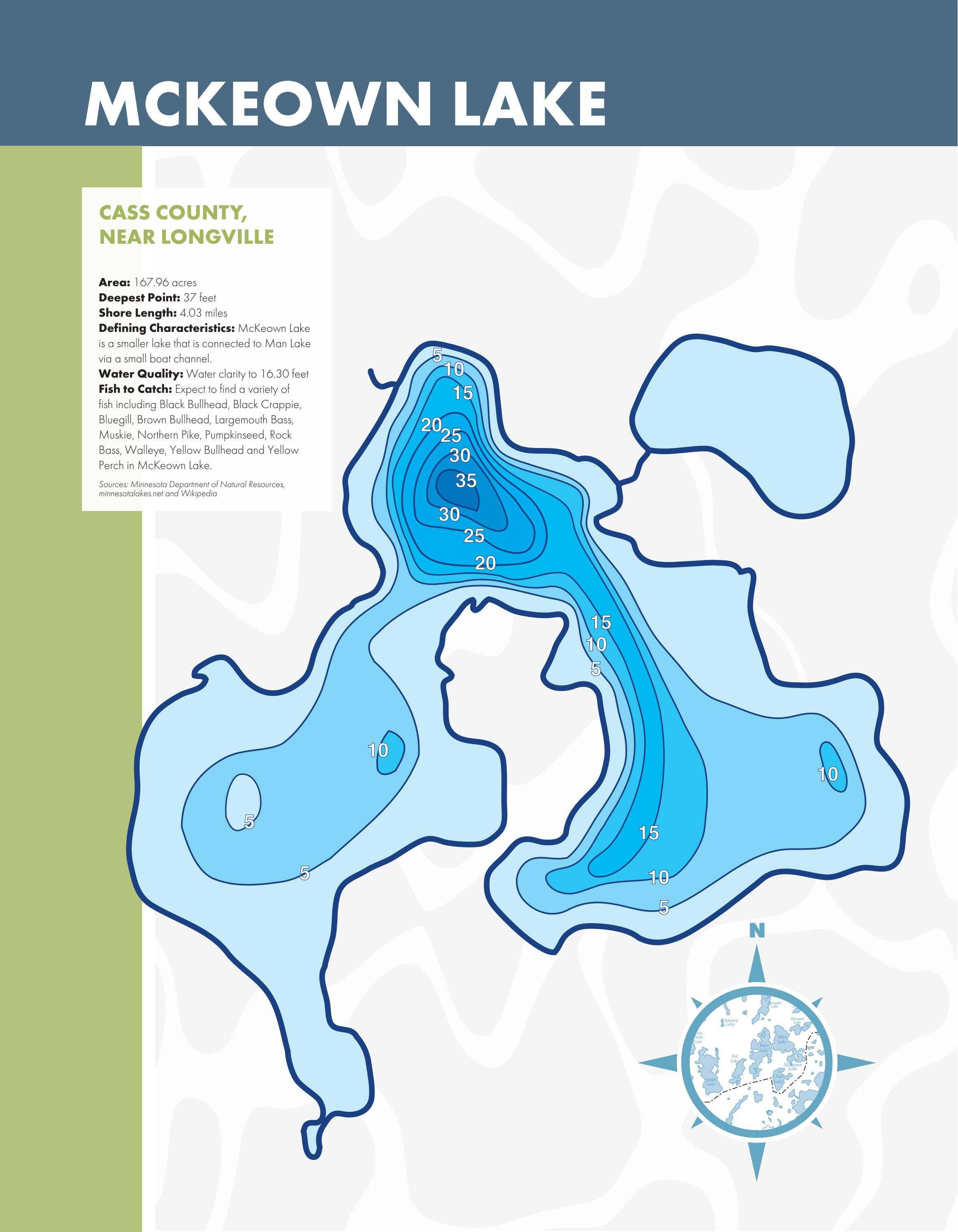 McKeown Lake map - Cass County by Brainerd Dispatch and Echo Journal ...