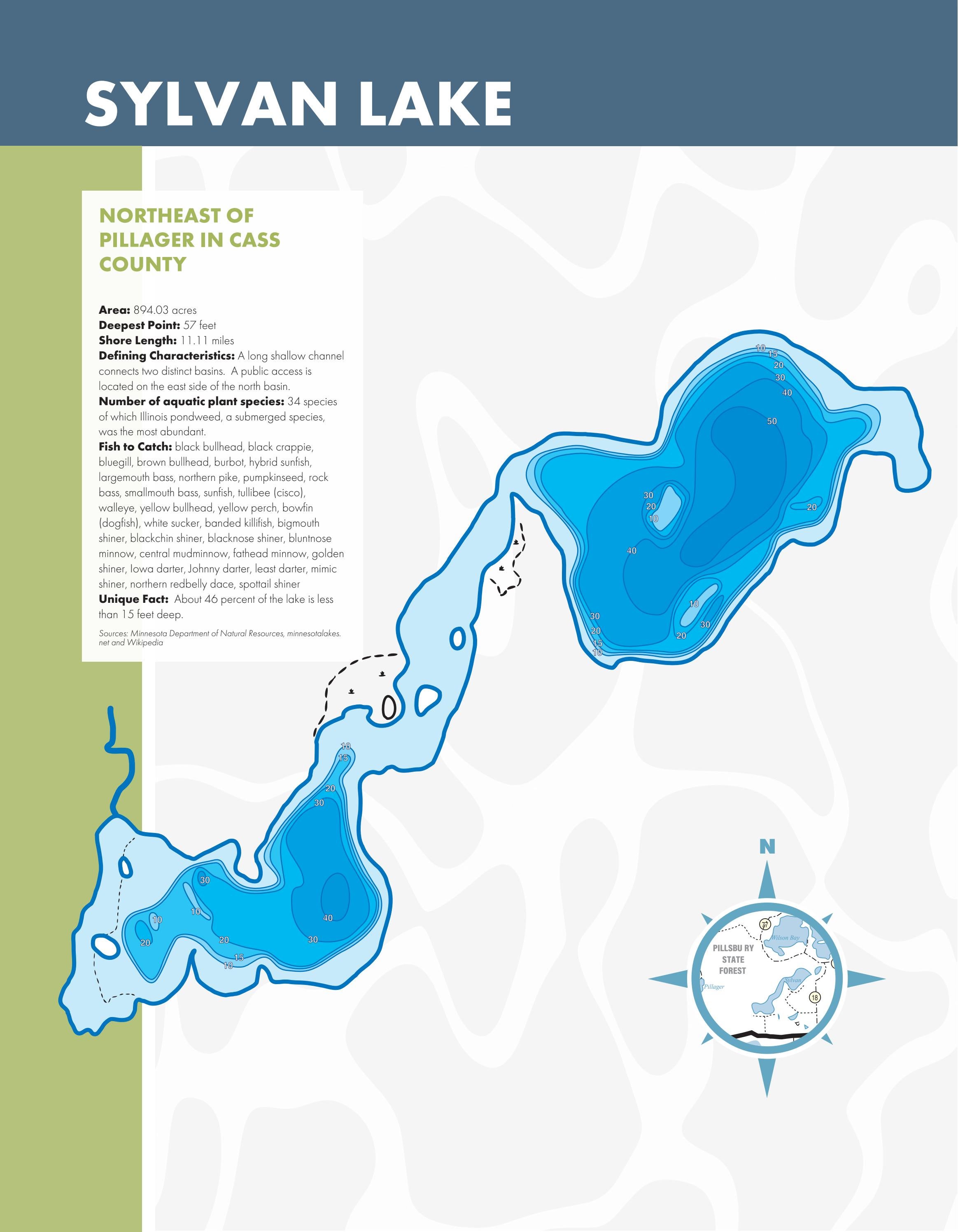 Sylvan Lake map - Cass County by Brainerd Dispatch and Echo Journal - Issuu