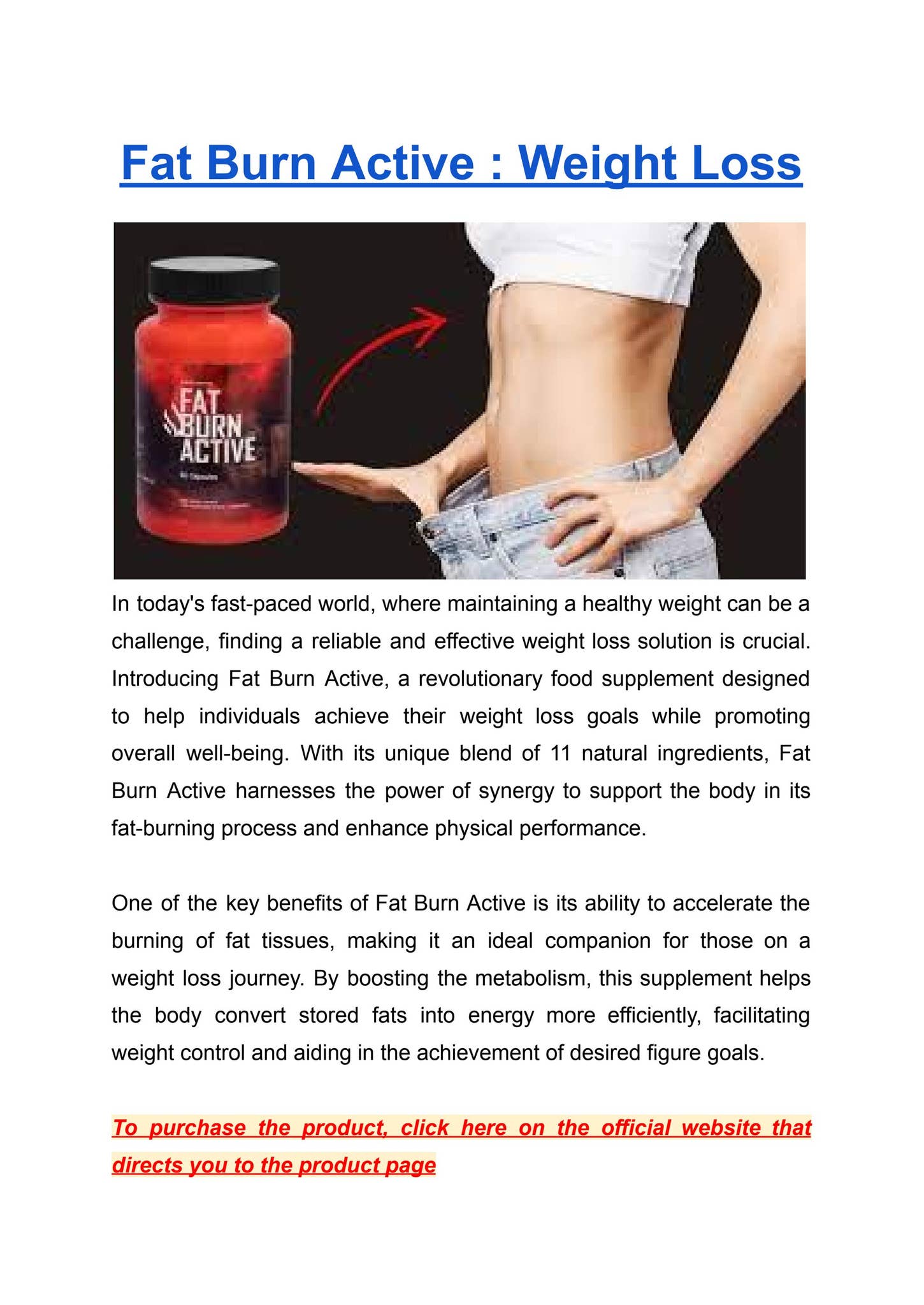 Fat Burn Active : Weight Loss by simeds - Issuu