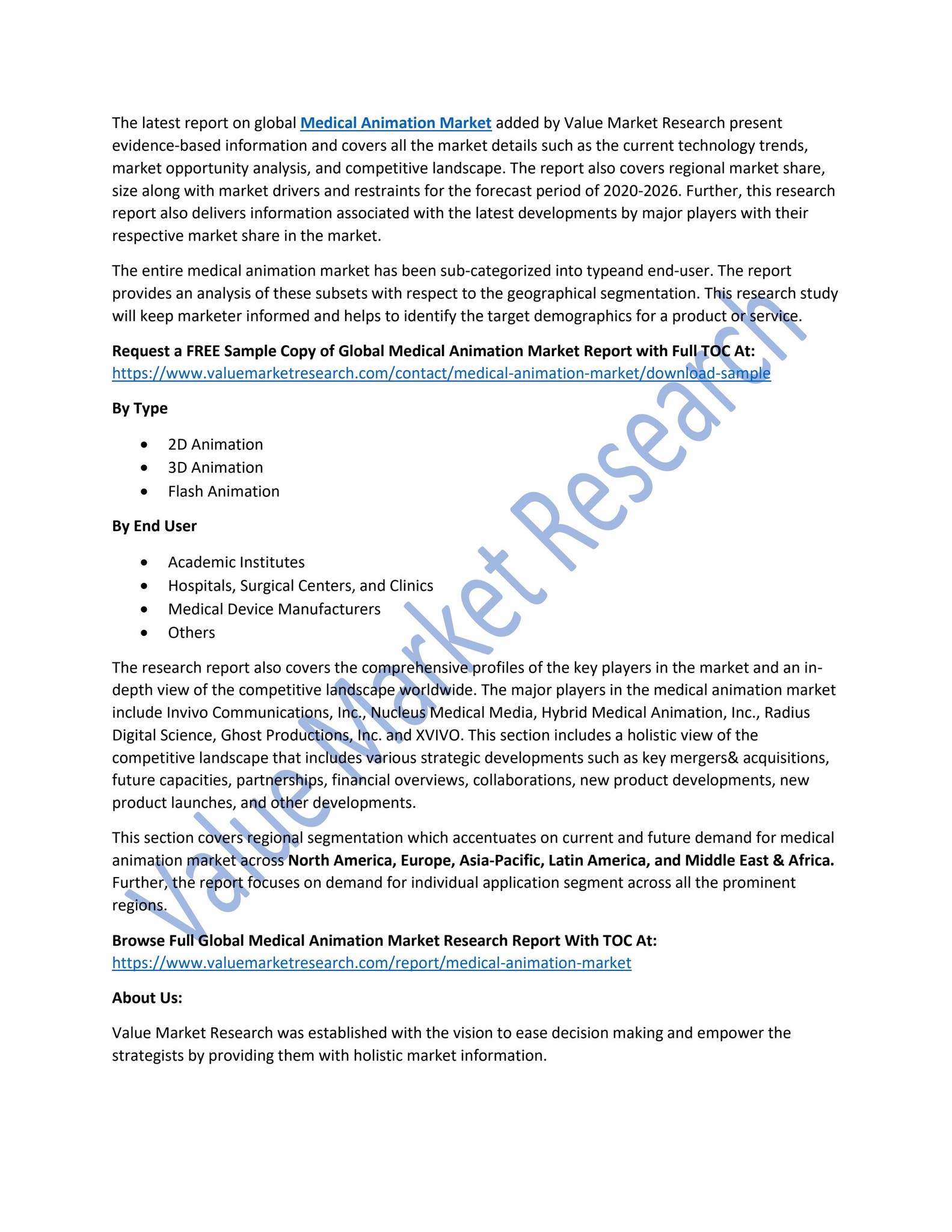 Medical Animation Market Trends & Growth Outlook 2030 by global ...