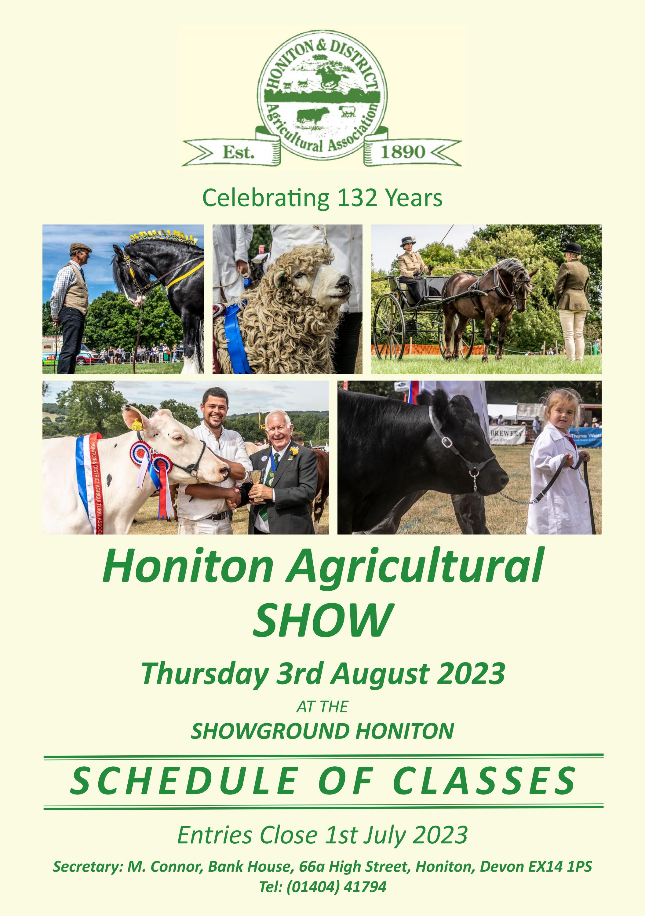 Honiton Show Schedule 2023 by GWPublishingLtd - Issuu