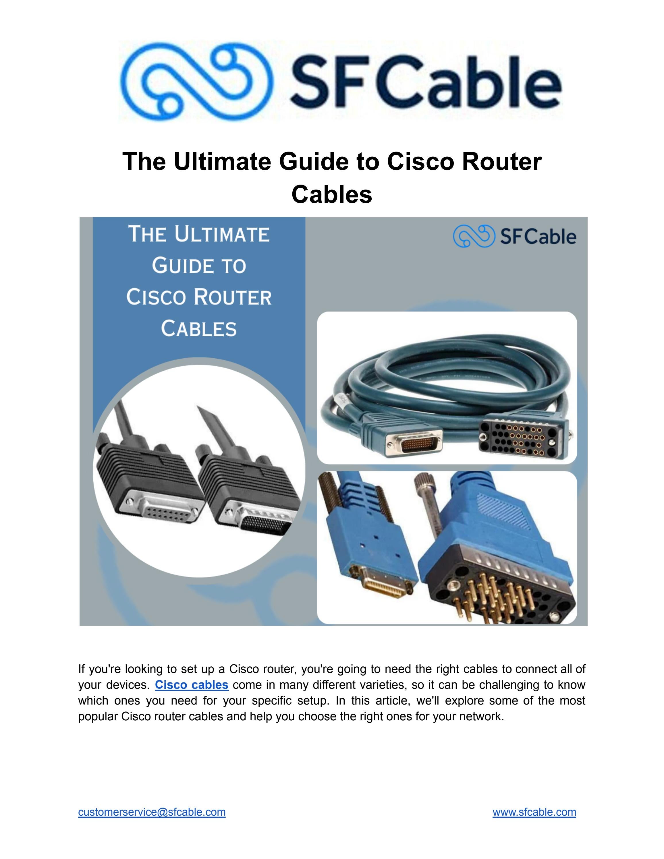 The Ultimate Guide to Cisco Router Cables by Sf Cable, Inc - Issuu