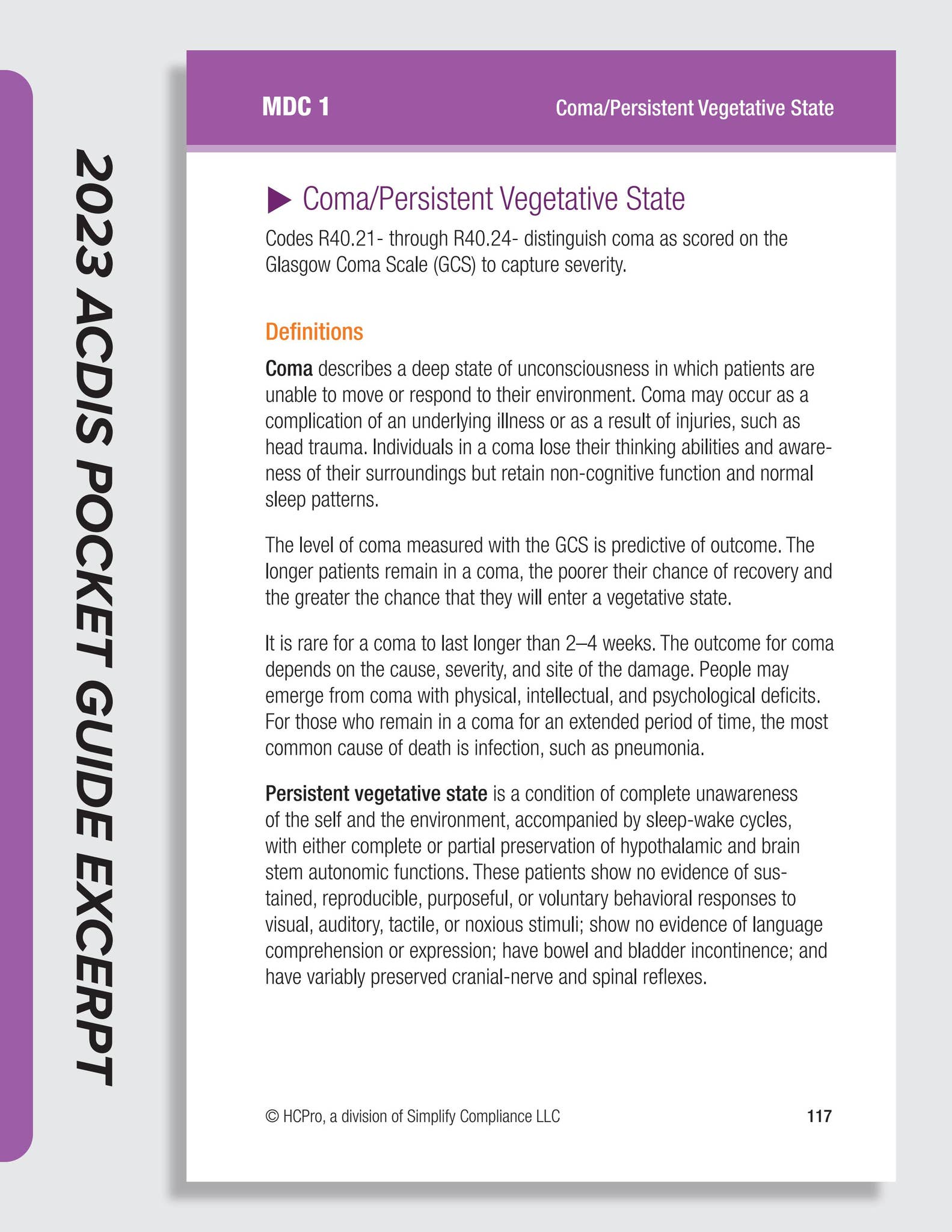 2024 ACDIS Pocket Guide Excerpt: Coma by ACDIS - Issuu