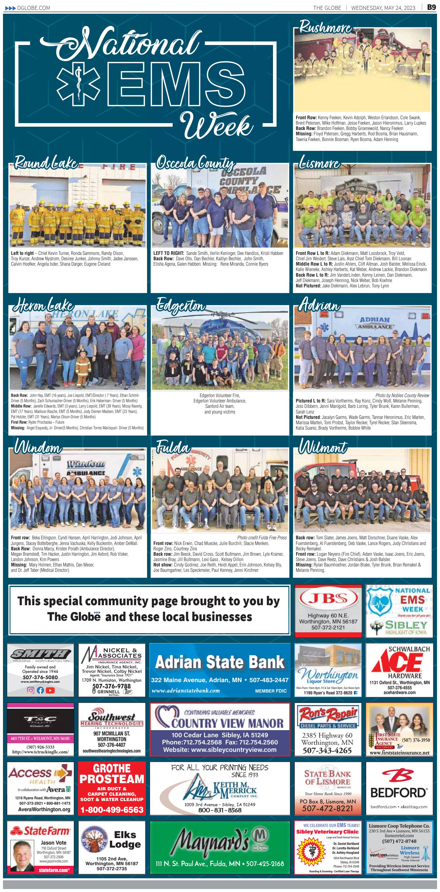 National EMS Week 2023 by The Globe - Issuu
