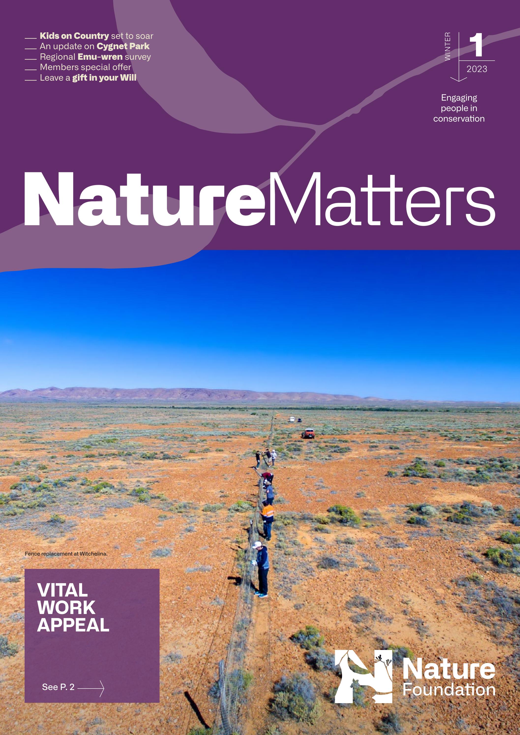 Nature Matters, Issue 1 - Winter 2023 by NatureFoundation - Issuu