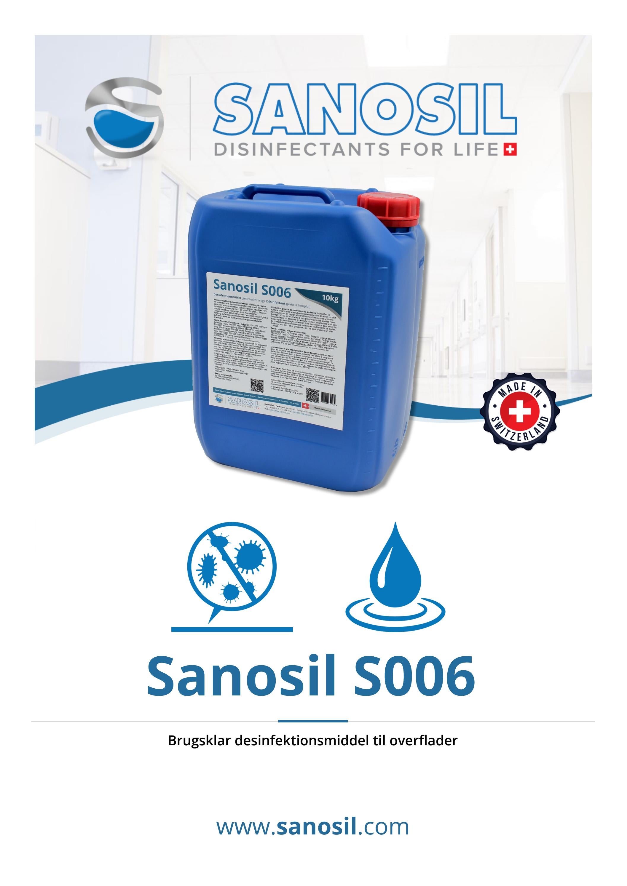 Sanosil S006 overfladedesinfektion by NAC Europe - Issuu