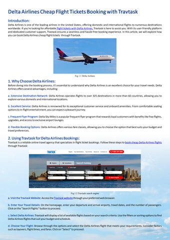 Delta Airlines Ticket Reservations