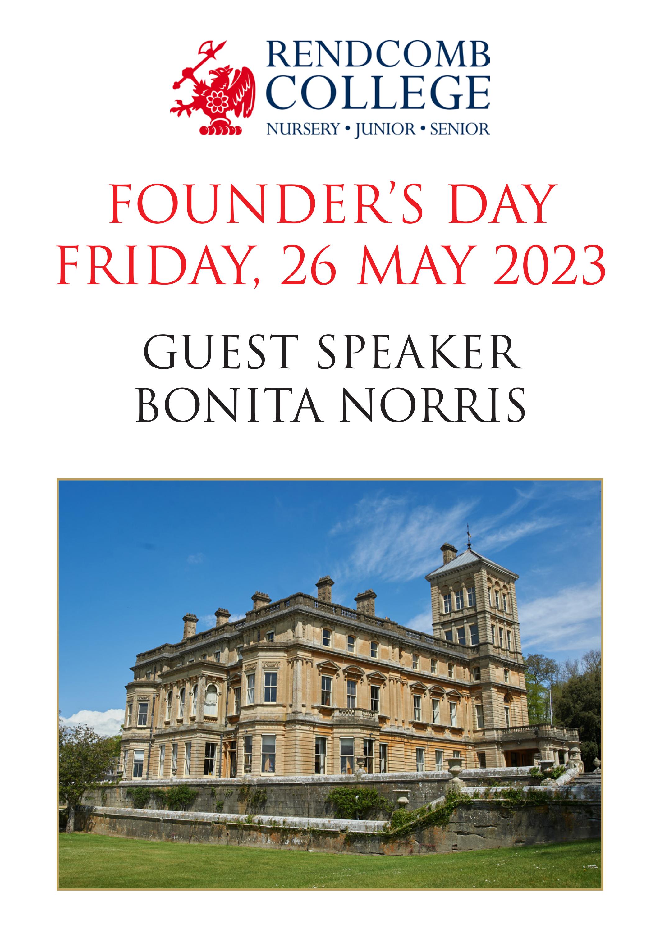 Founder's Day 2023 by Rendcomb College - Issuu