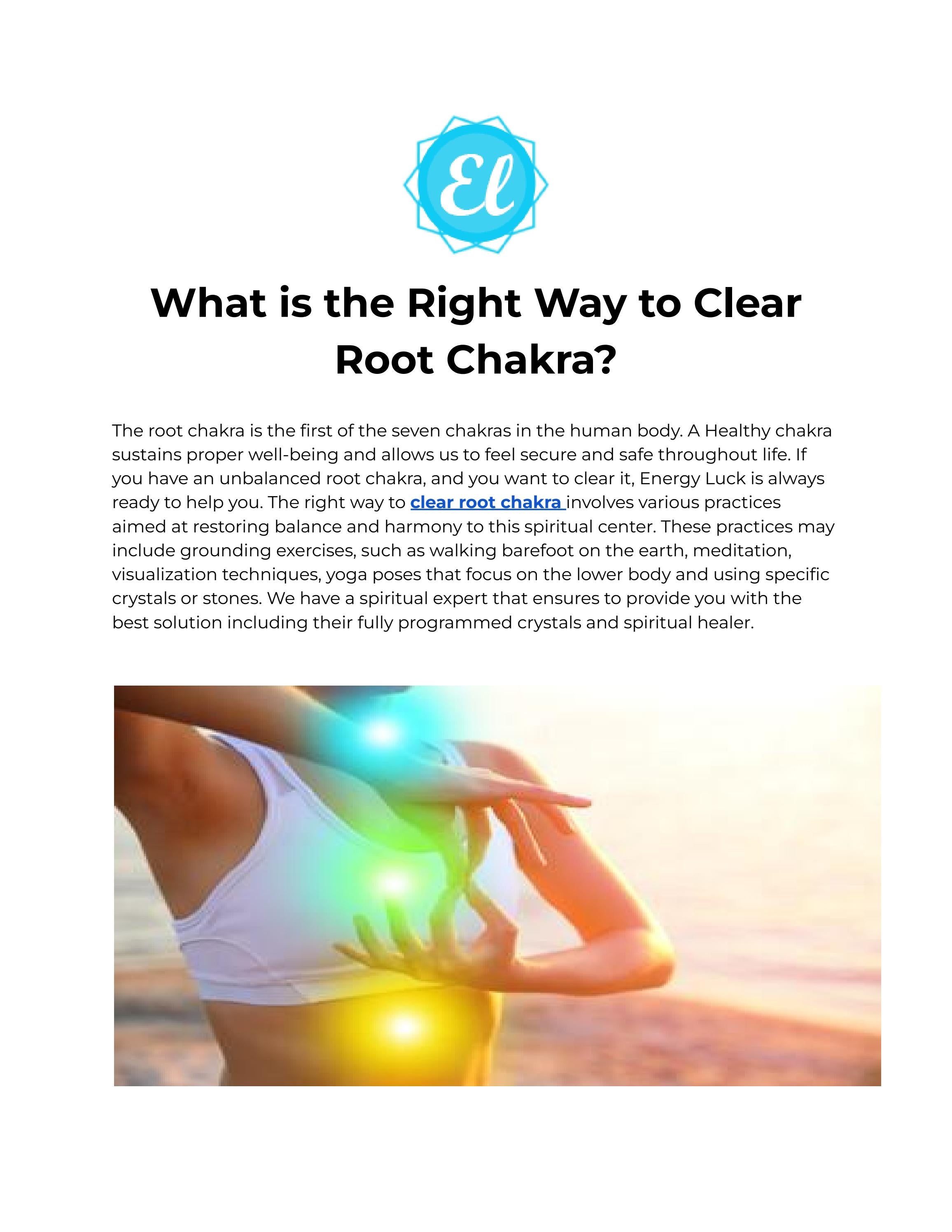 What is the Right Way to Clear Root Chakra? by energyluck - Issuu