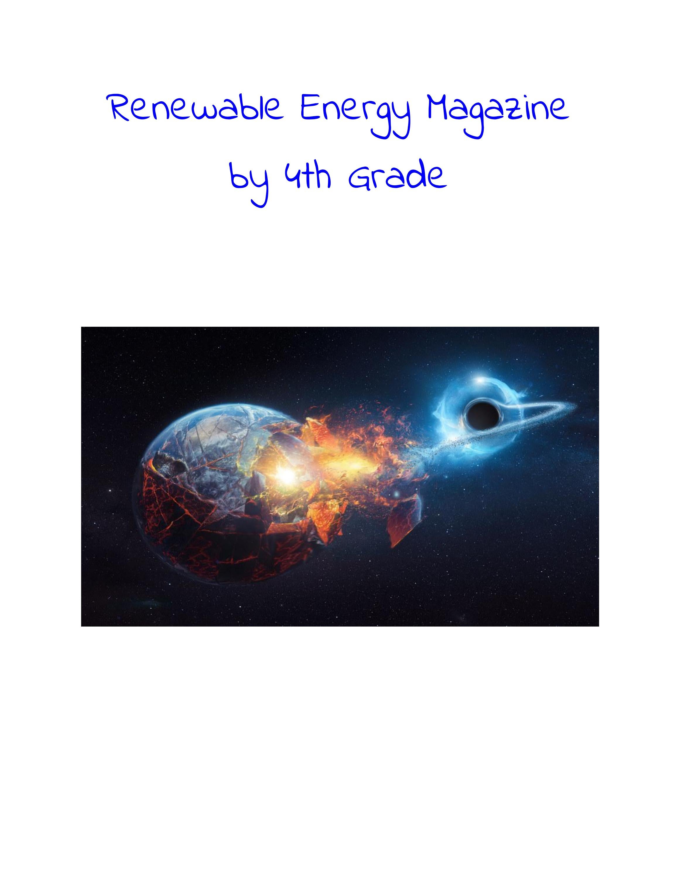 Renewable energy magazine by 4th grade by Federica Marzolo - Issuu