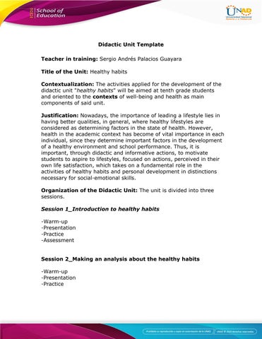 Form 3 - Didactic Unit_Sergio Andrés Palacios Guayara by Sergio Andrés Palacios Guayara - Issuu