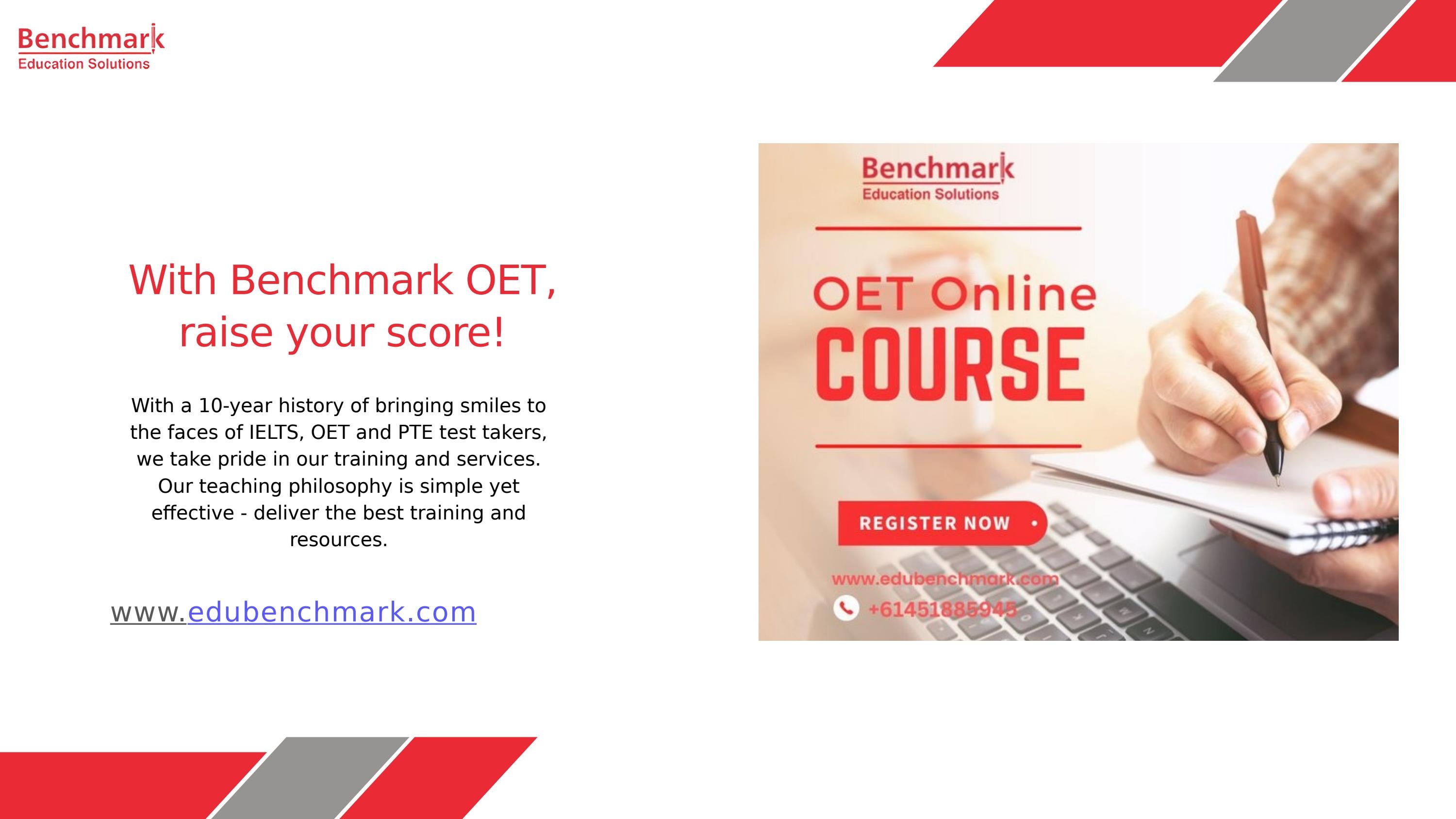 OET Practice Tests Sample and Material for Doctors by Benchmark ...
