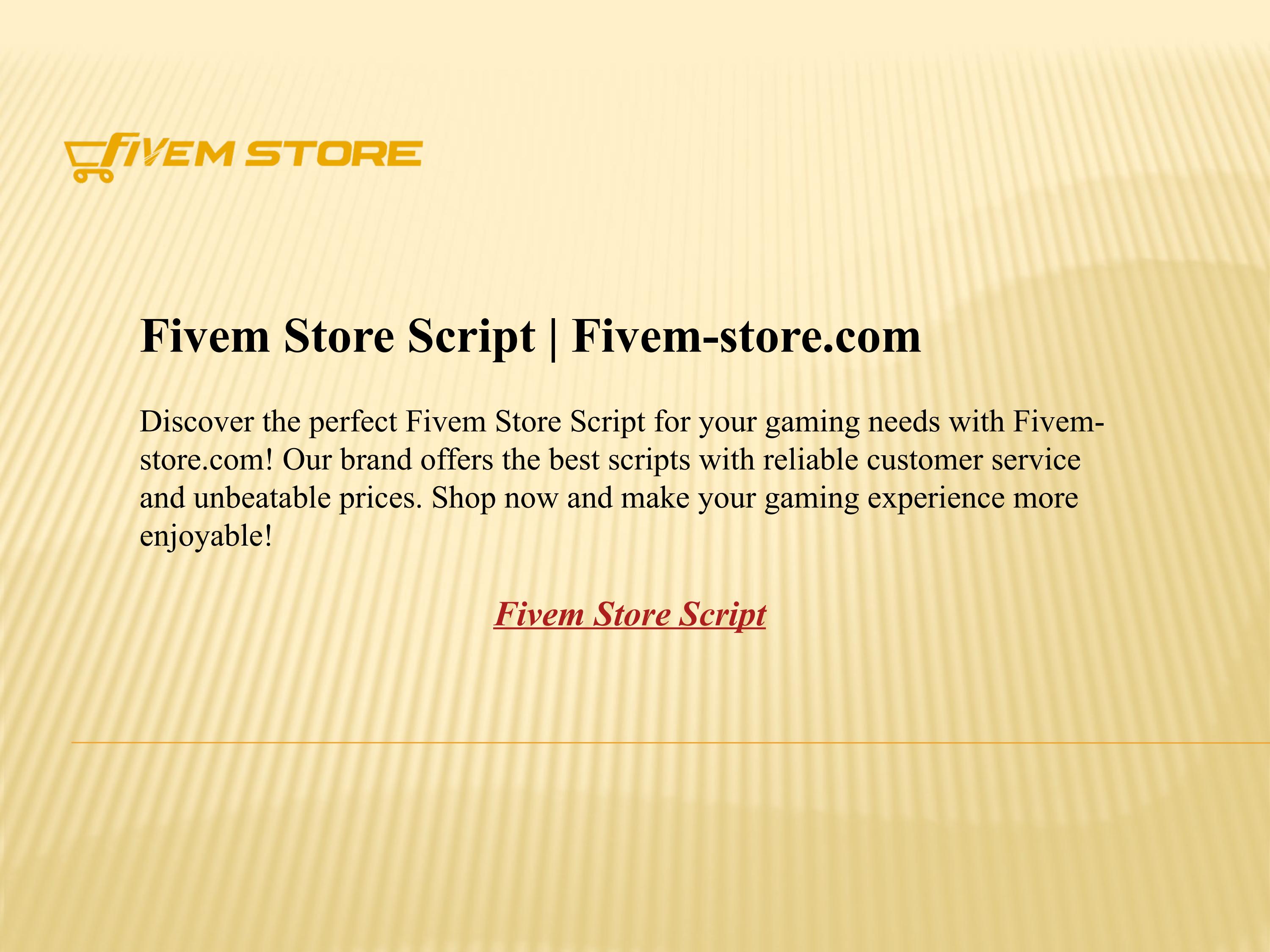 Fivem Store Script | Fivem-store.com by Fivem Store - Issuu