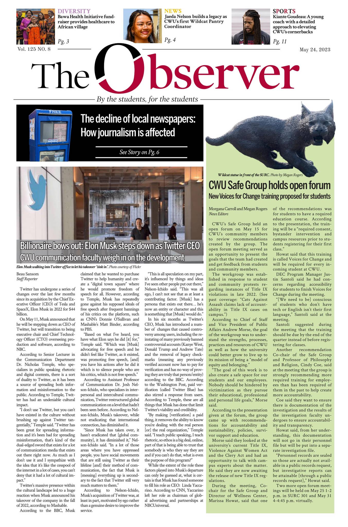 The Observer, Spring 2023 - Issue 8 by CWU Observer - Issuu