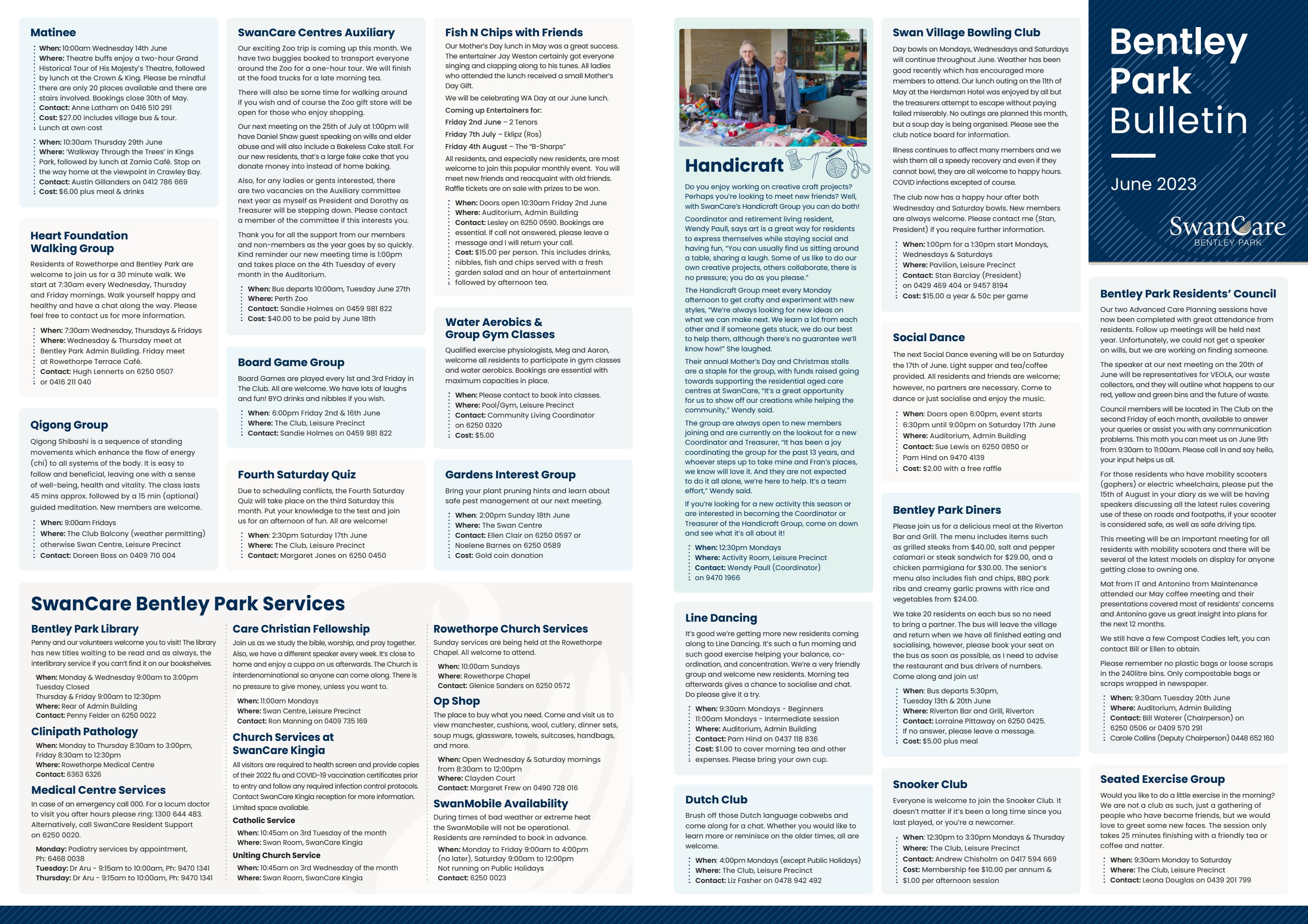 Bentley Park Bulletin June 2023 by SwanCare - Issuu