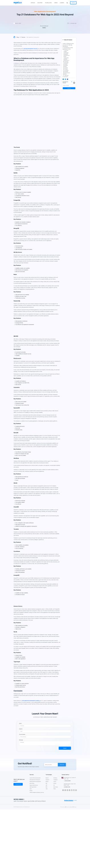 Database for Web applications by Narola Infotech - Issuu