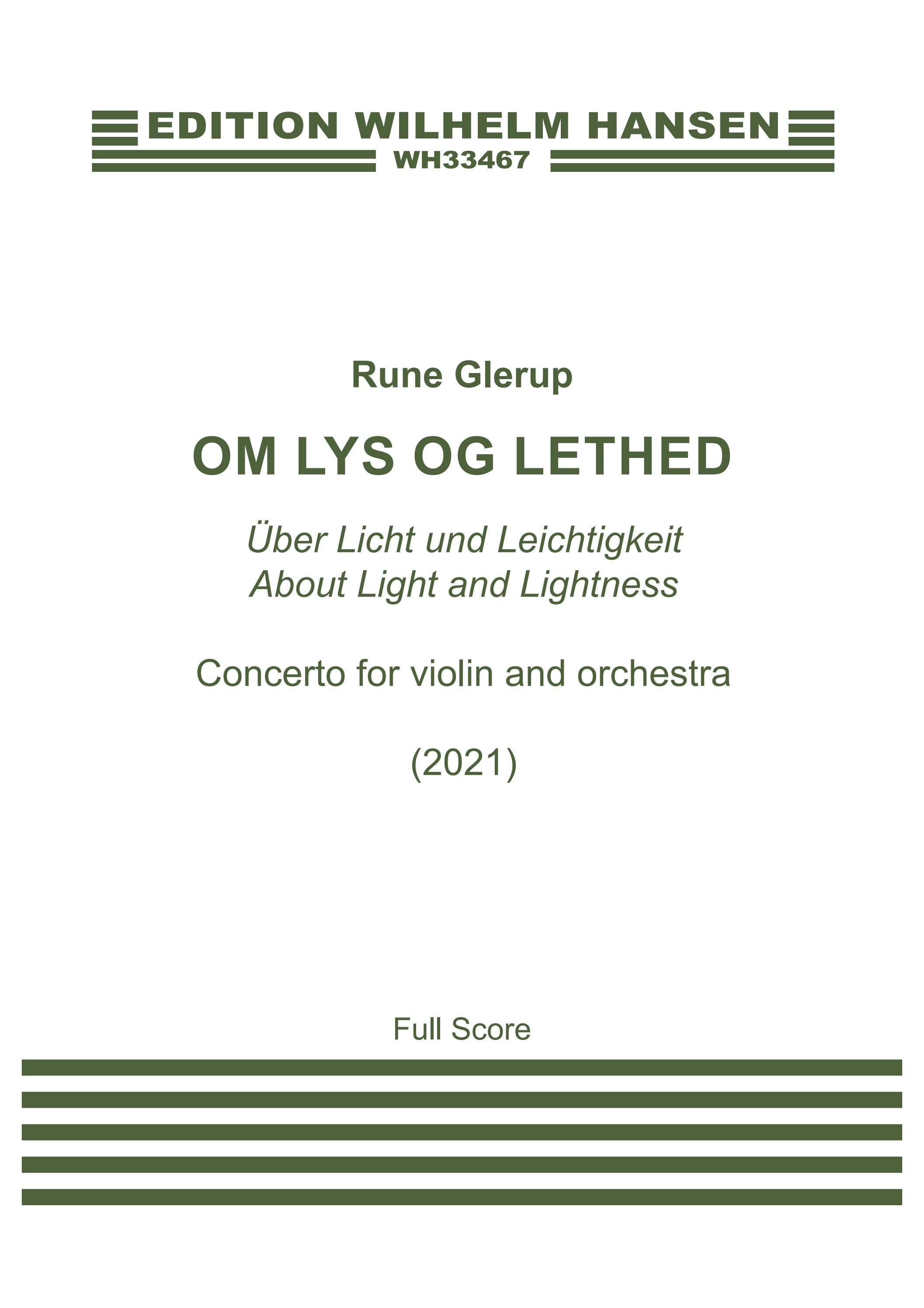 Rune Glerup OM LYS OG LETHED by ScoresOnDemand - Issuu