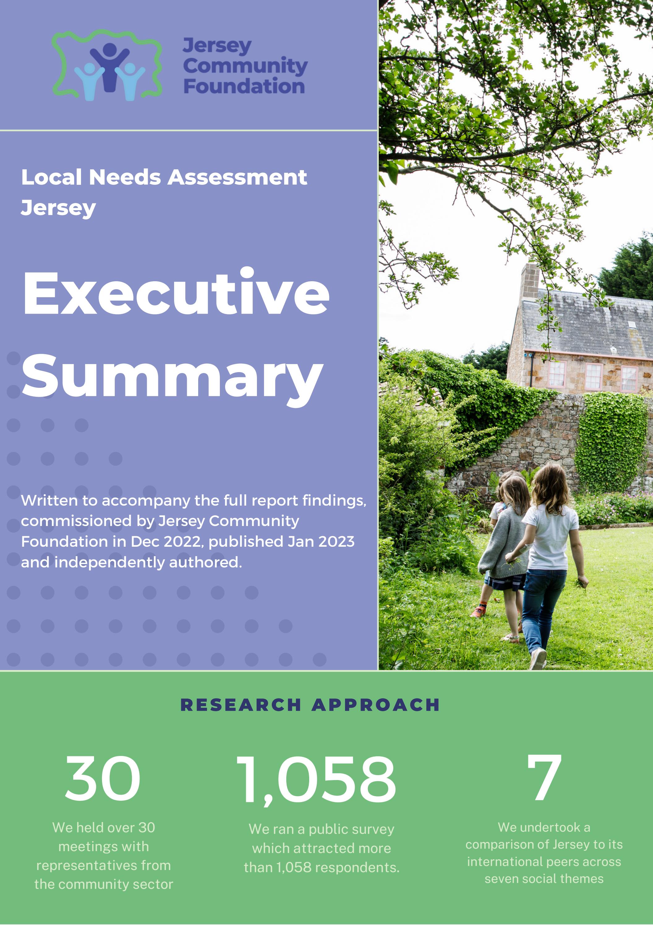 Local Needs Assessment - Executive Summary by jerseycommunityfoundation ...