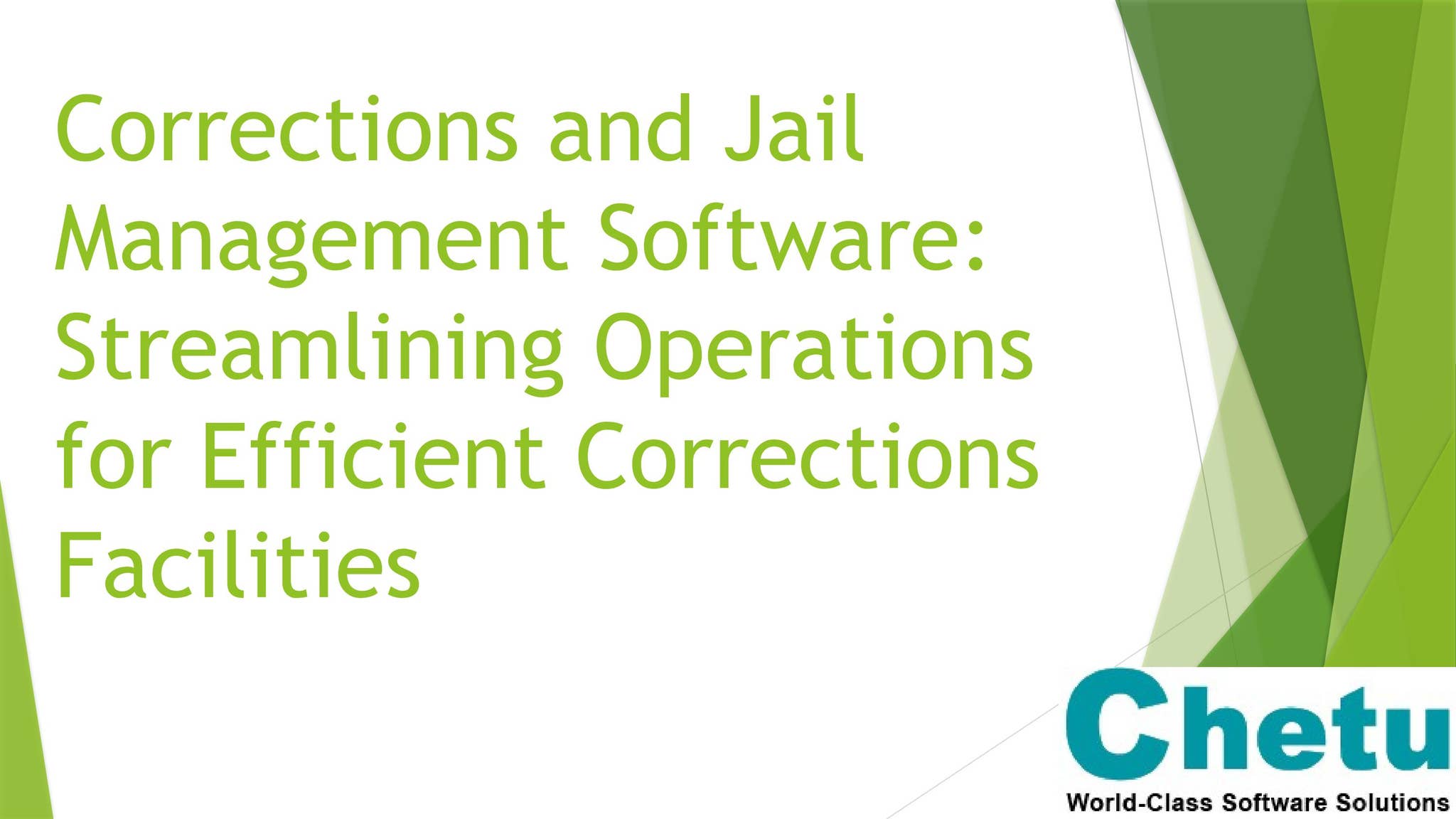 Corrections and Jail Management Software: Streamlining Operations for ...