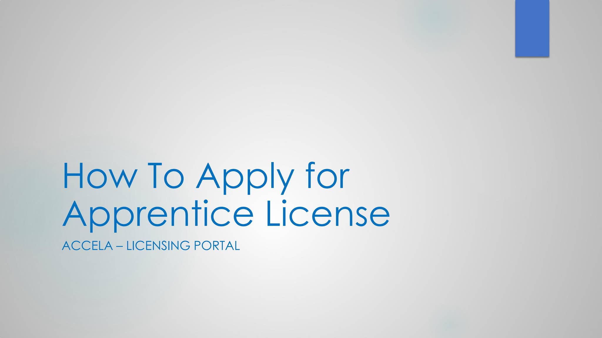 Plumbing - How to apply for an apprentice license by STLCOGOV - Issuu