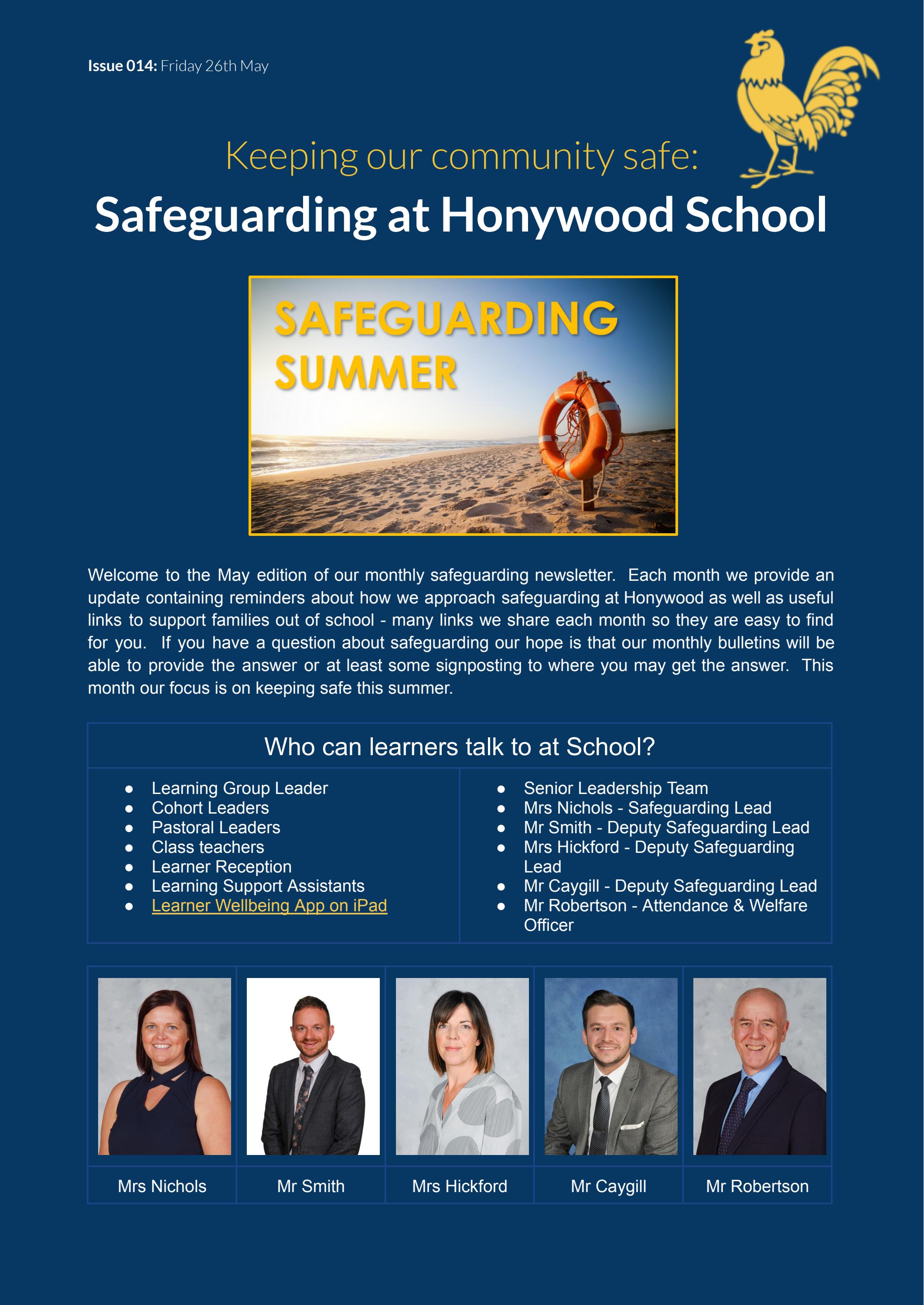 Safeguarding Newsletter - May 2023 by Honywood School - Issuu