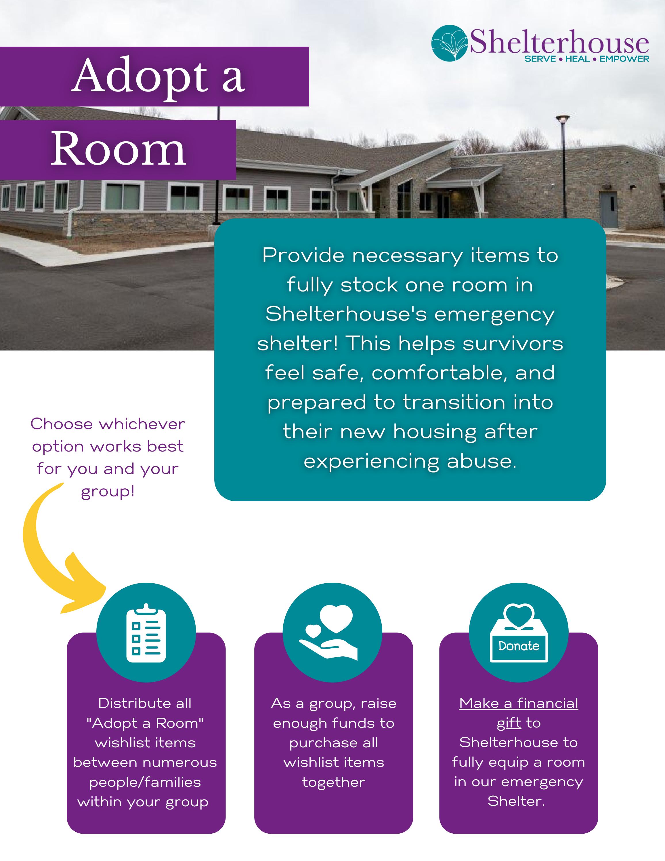 Adopt a Room at Shelterhouse by ShelterhouseMidland - Issuu