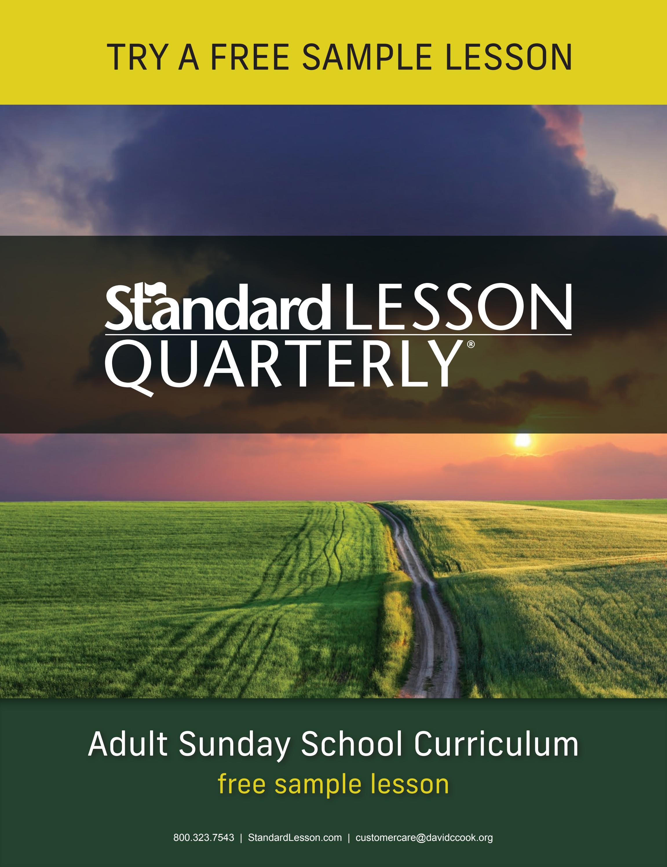 Standard Lesson Quarterly | 2023-24 Sample by David C Cook - Issuu